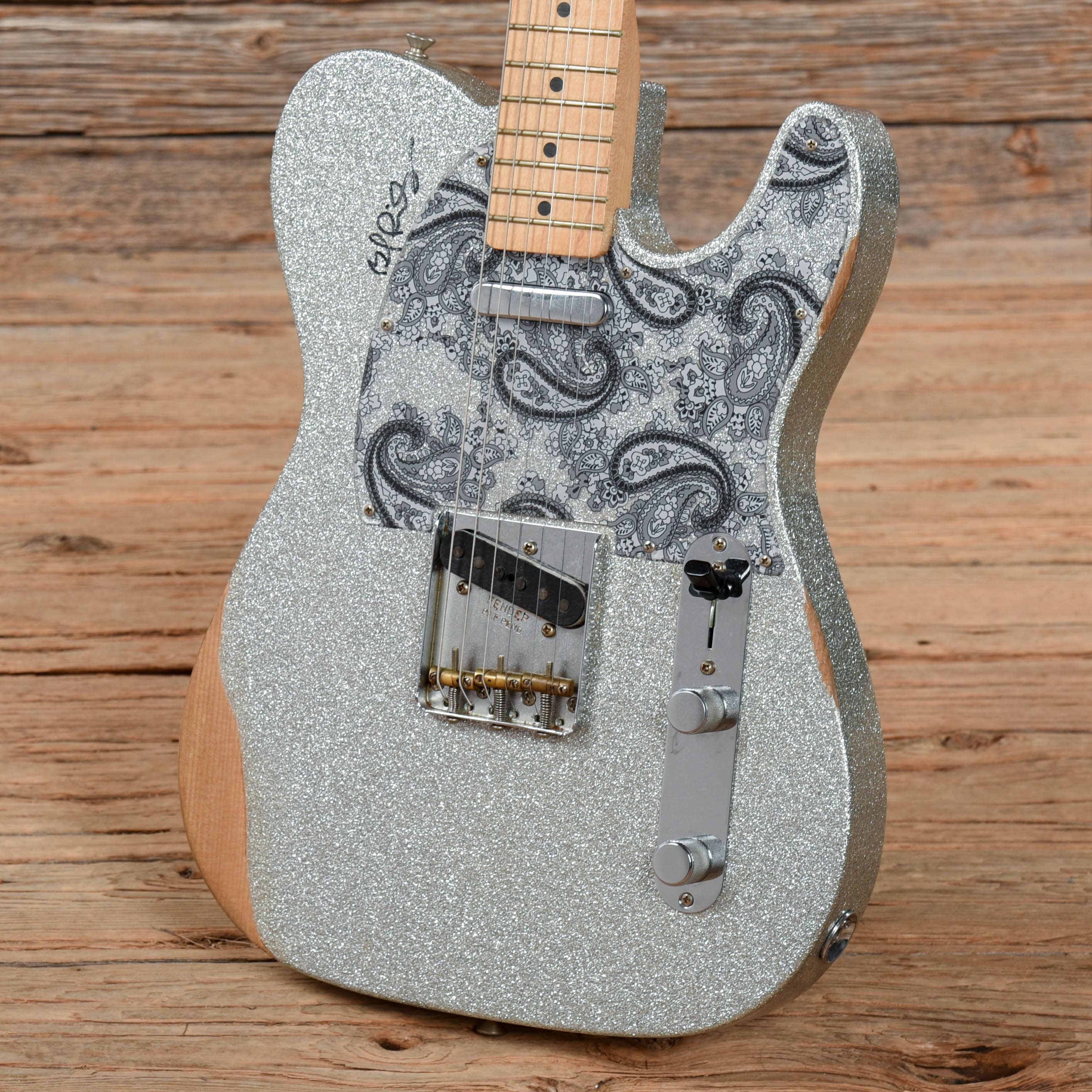 Fender Brad Paisley Road Worn Telecaster Silver Sparkle 2017 – Chicago ...