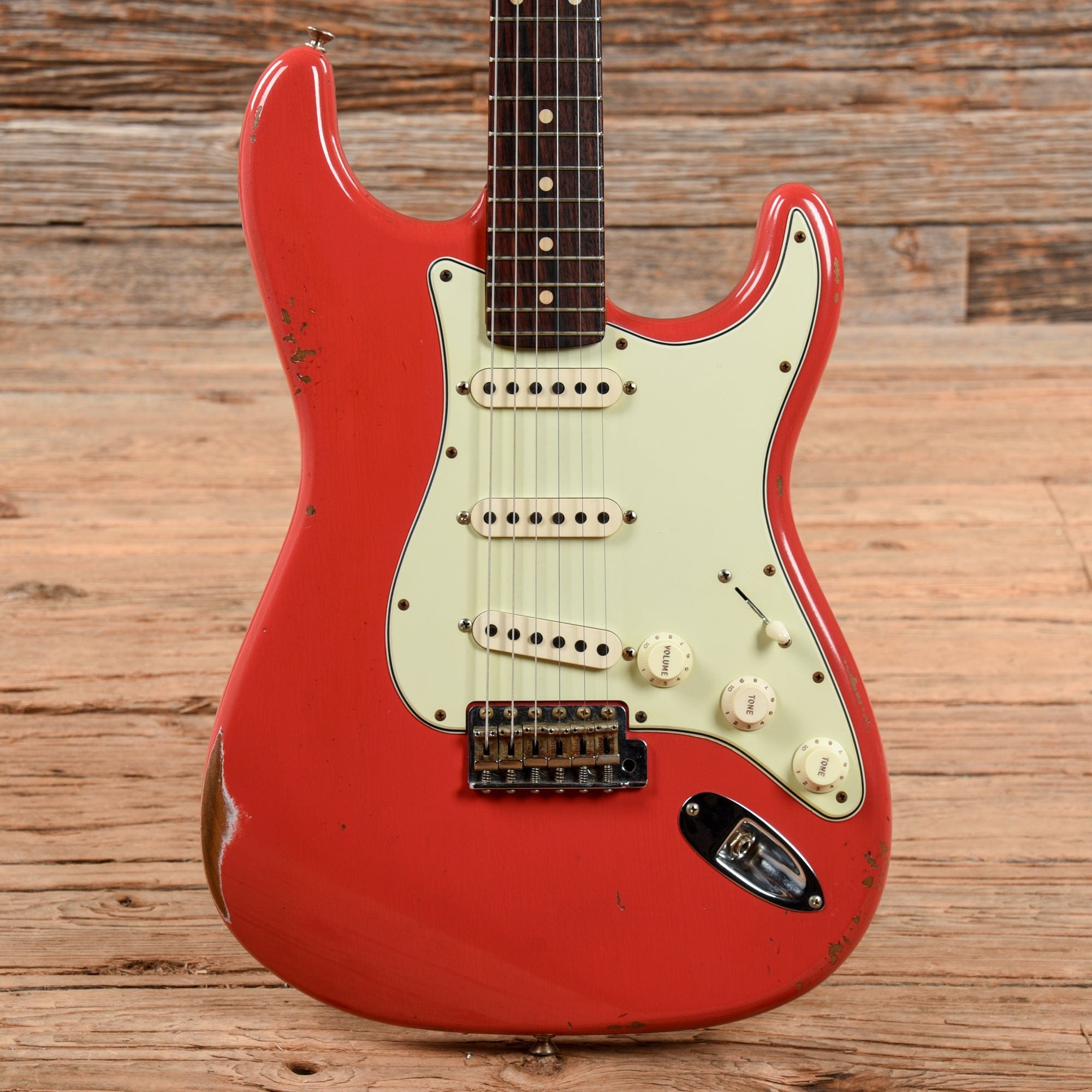 Fender Custom 1960 Stratocaster Relic Fiesta Red 2020 – Chicago Music ...