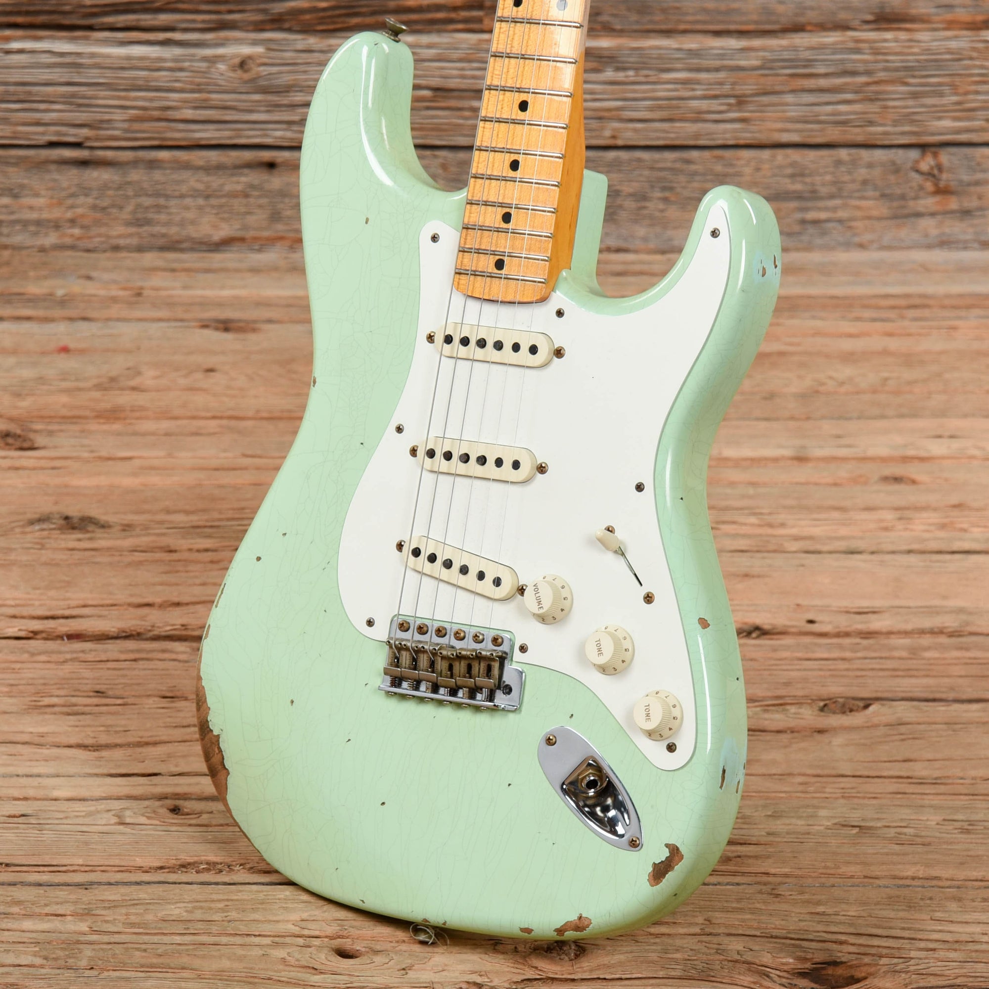 Fender Custom '58 Stratocaster Relic Seafoam Green 2022 – Chicago Music ...