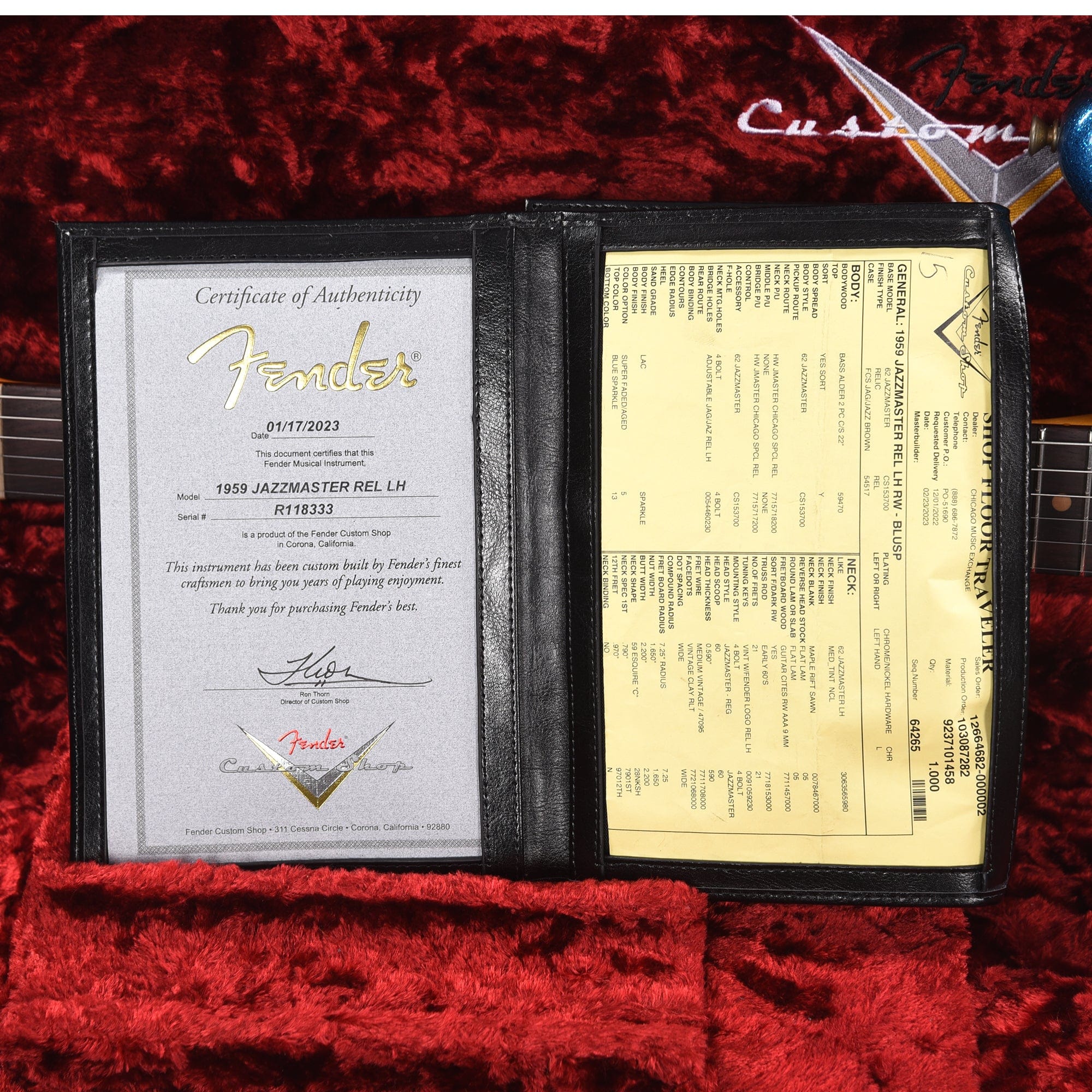 Fender Custom Shop 1959 Jazzmaster "Chicago Special" LEFTY Relic Super ...