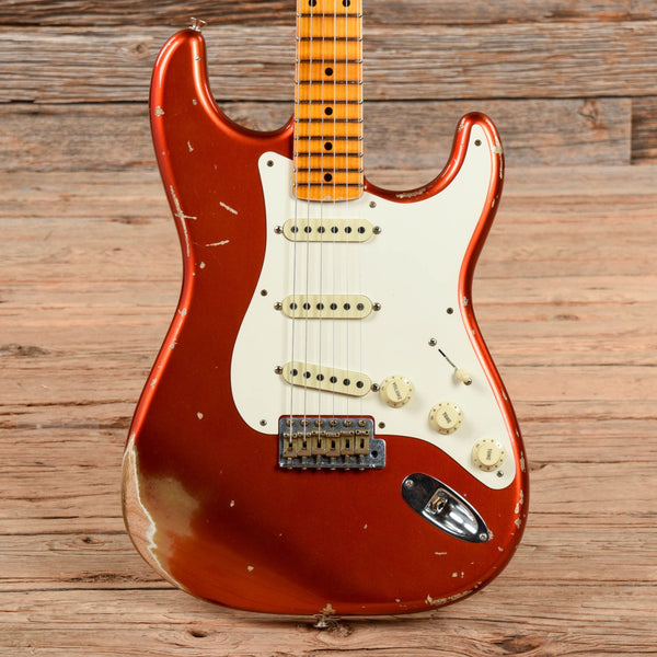 Fender Custom Shop 57 Stratocaster Heavy relic Candy Apple Red 2019 ...