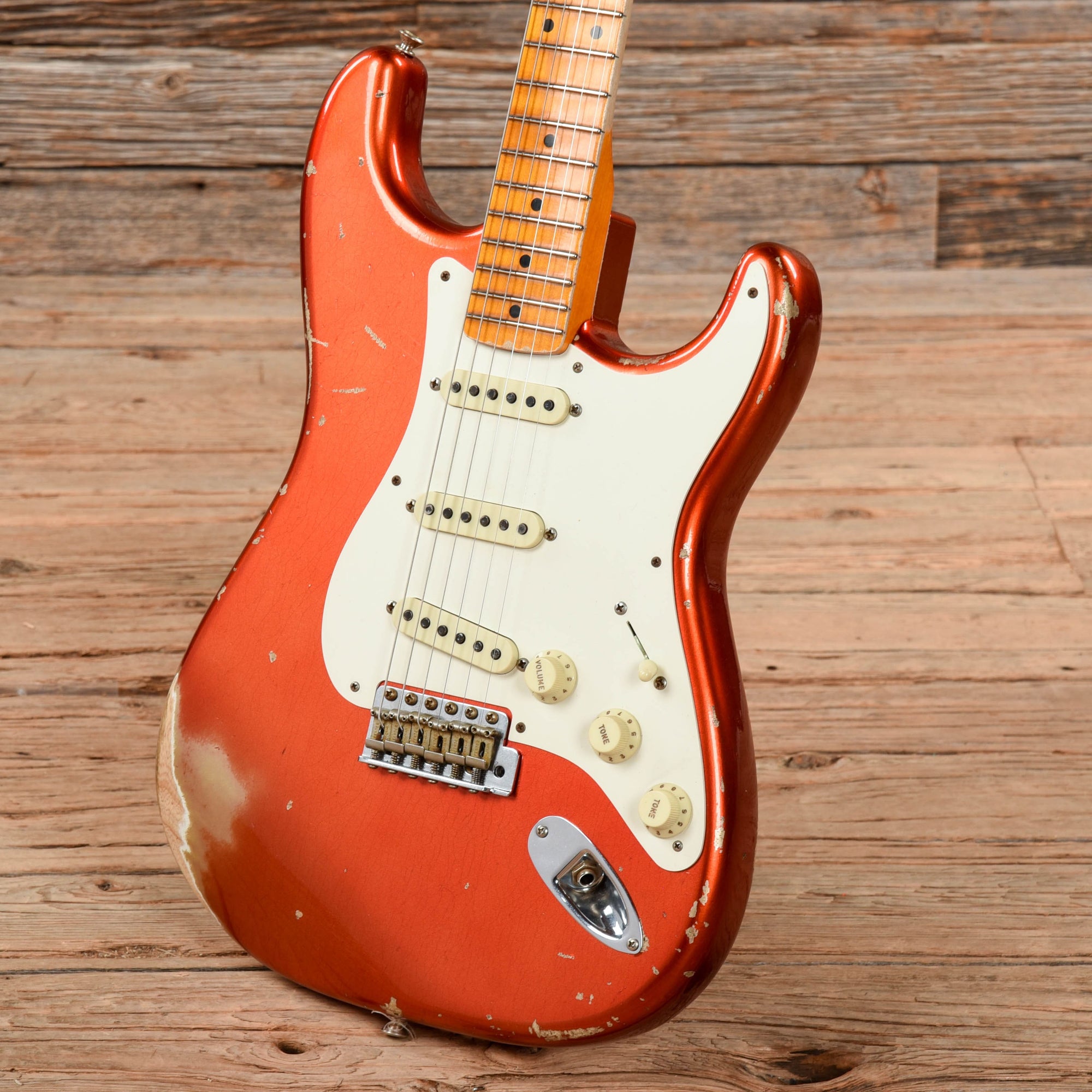Fender Custom Shop 57 Stratocaster Heavy relic Candy Apple Red 2019 ...