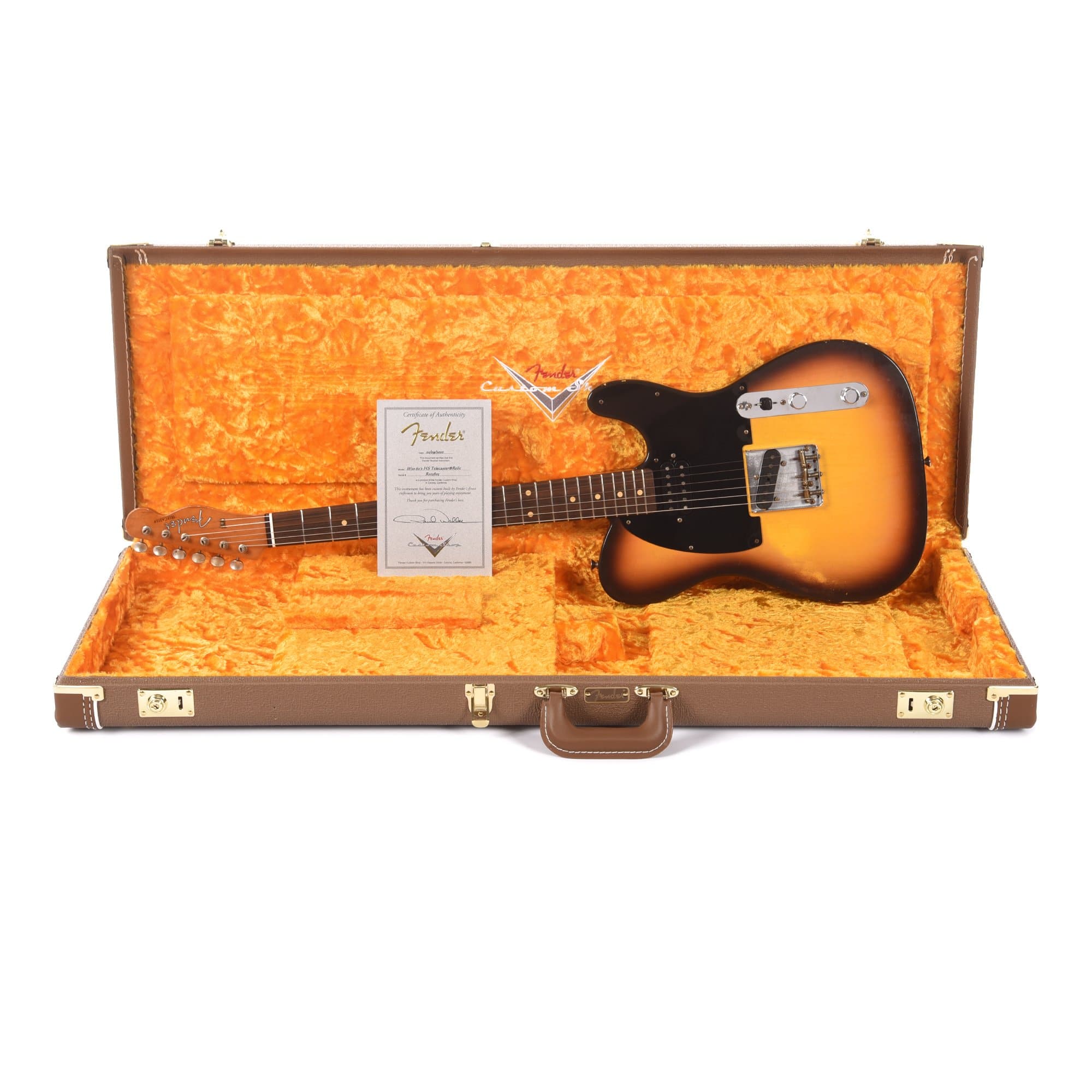Fender Custom Shop '60s HS Telecaster Relic Salem 3-Tone Sunburst Mast ...