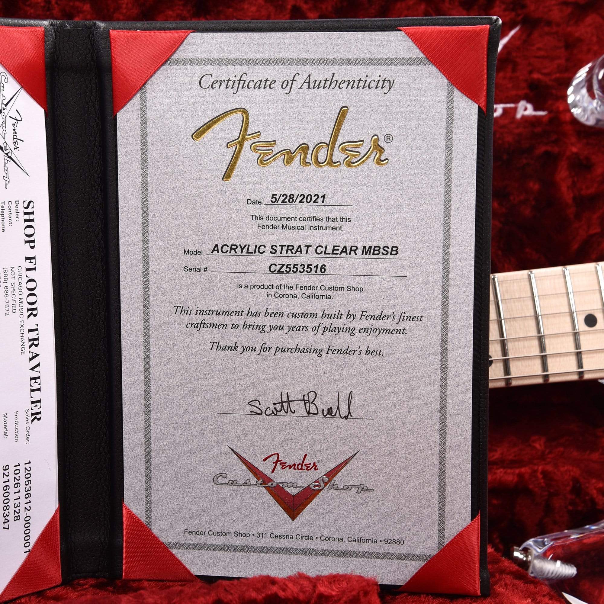 Fender Custom Shop Acrylic Stratocaster Master Built by Scott Buehl ...