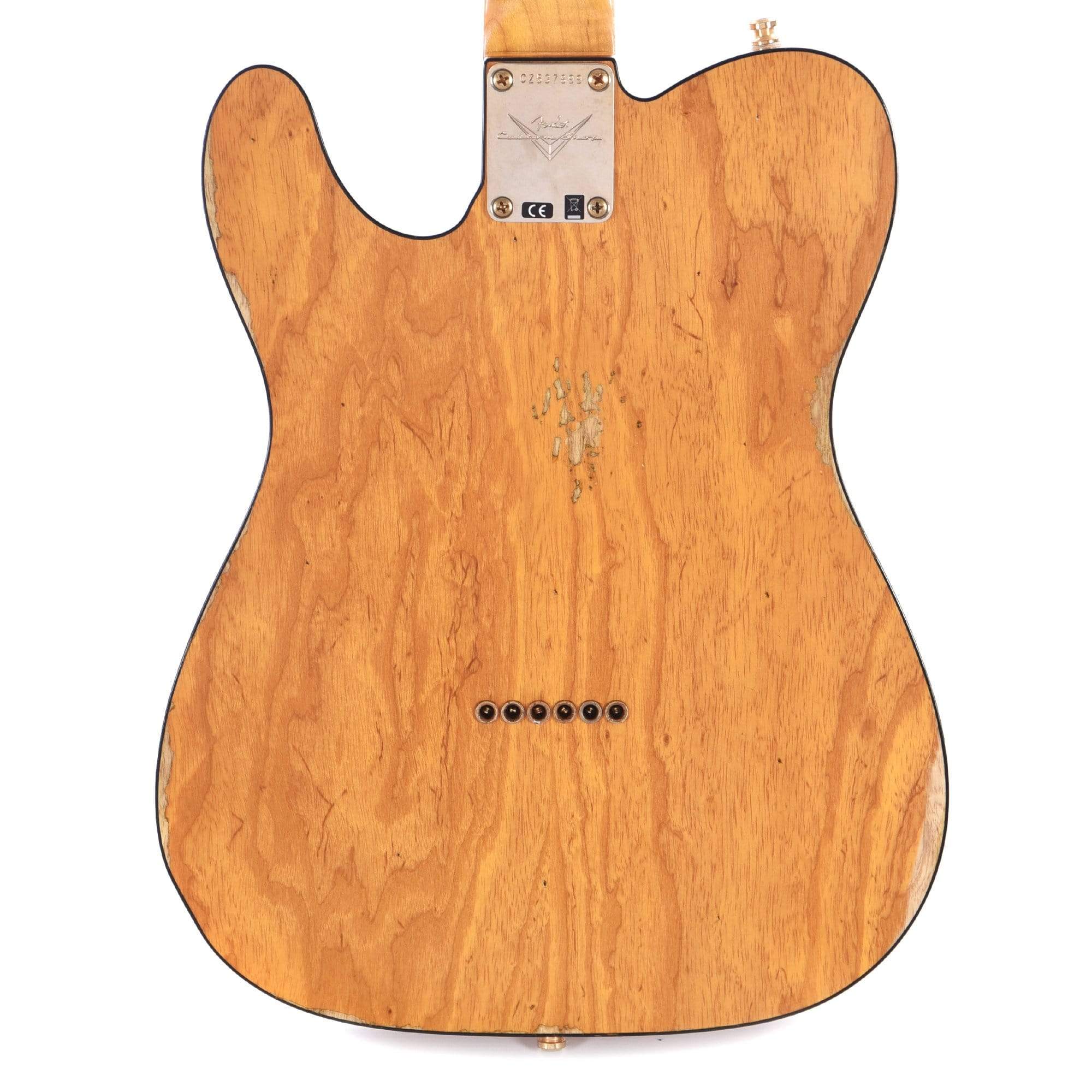 Fender Custom Shop American Custom Telecaster Ash Relic Amber Transpar ...