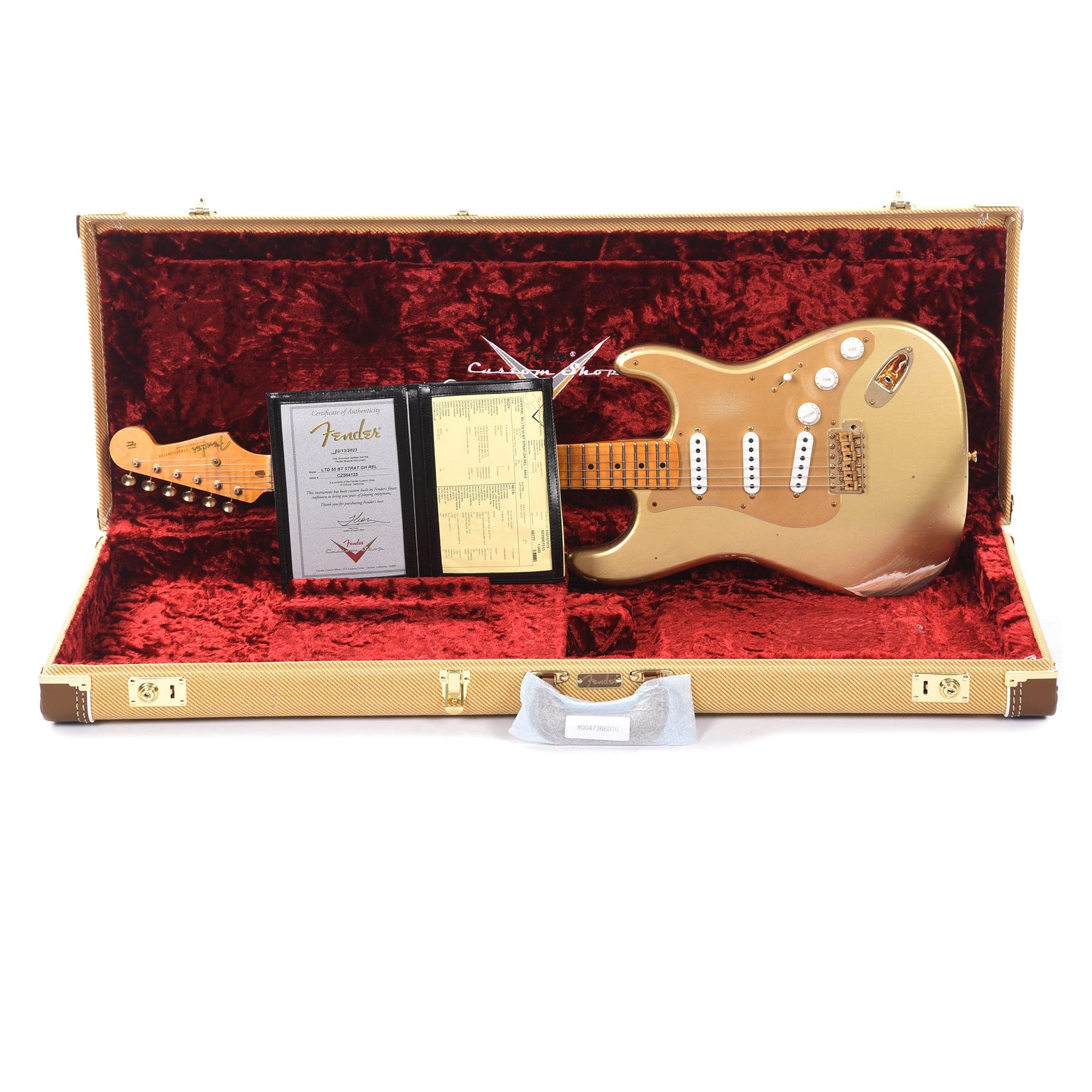 Fender Custom Shop Limited Edition 1955 Bone Tone Stratocaster Relic A ...