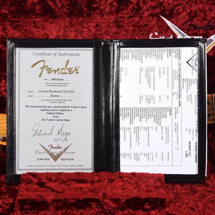 Fender Custom Shop Limited Edition 70th Anniversary Broadcaster Heavy ...