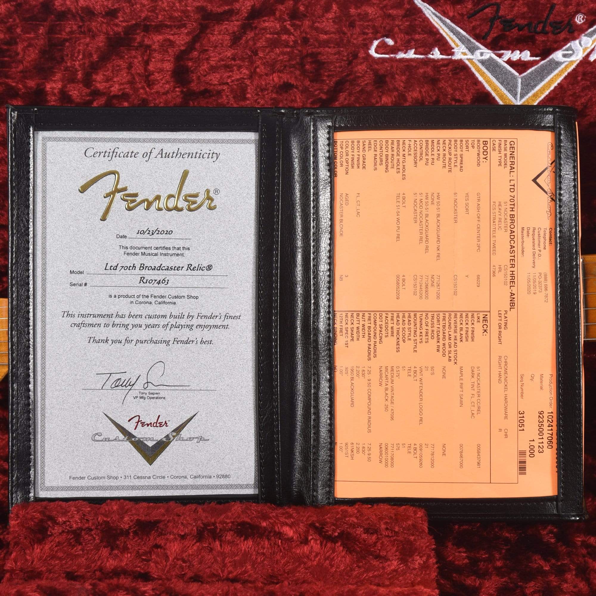 Fender Custom Shop Limited Edition 70th Anniversary Broadcaster Heavy ...