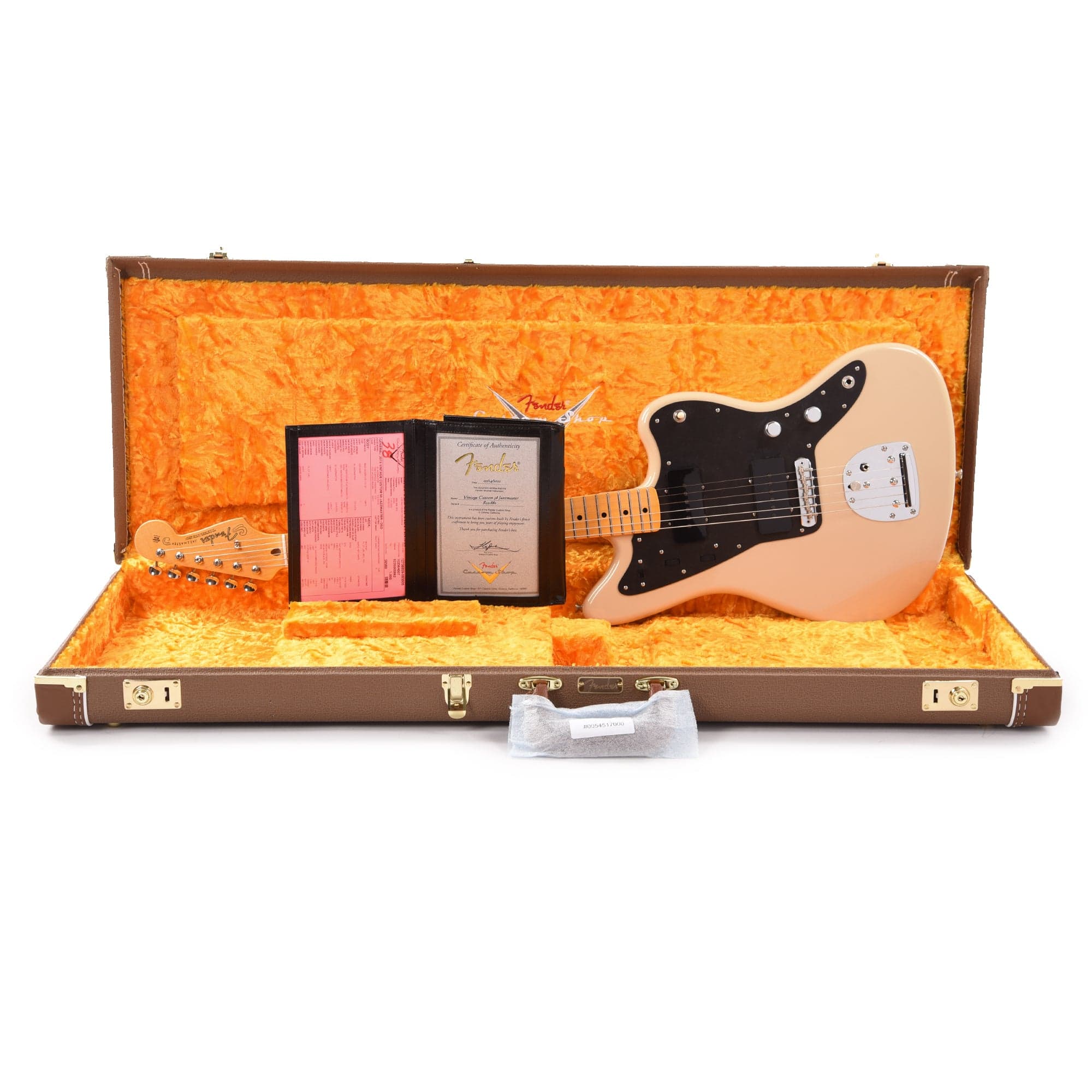 Fender Custom Shop Vintage Custom 1958 Jazzmaster Maple Neck Aged Dese ...