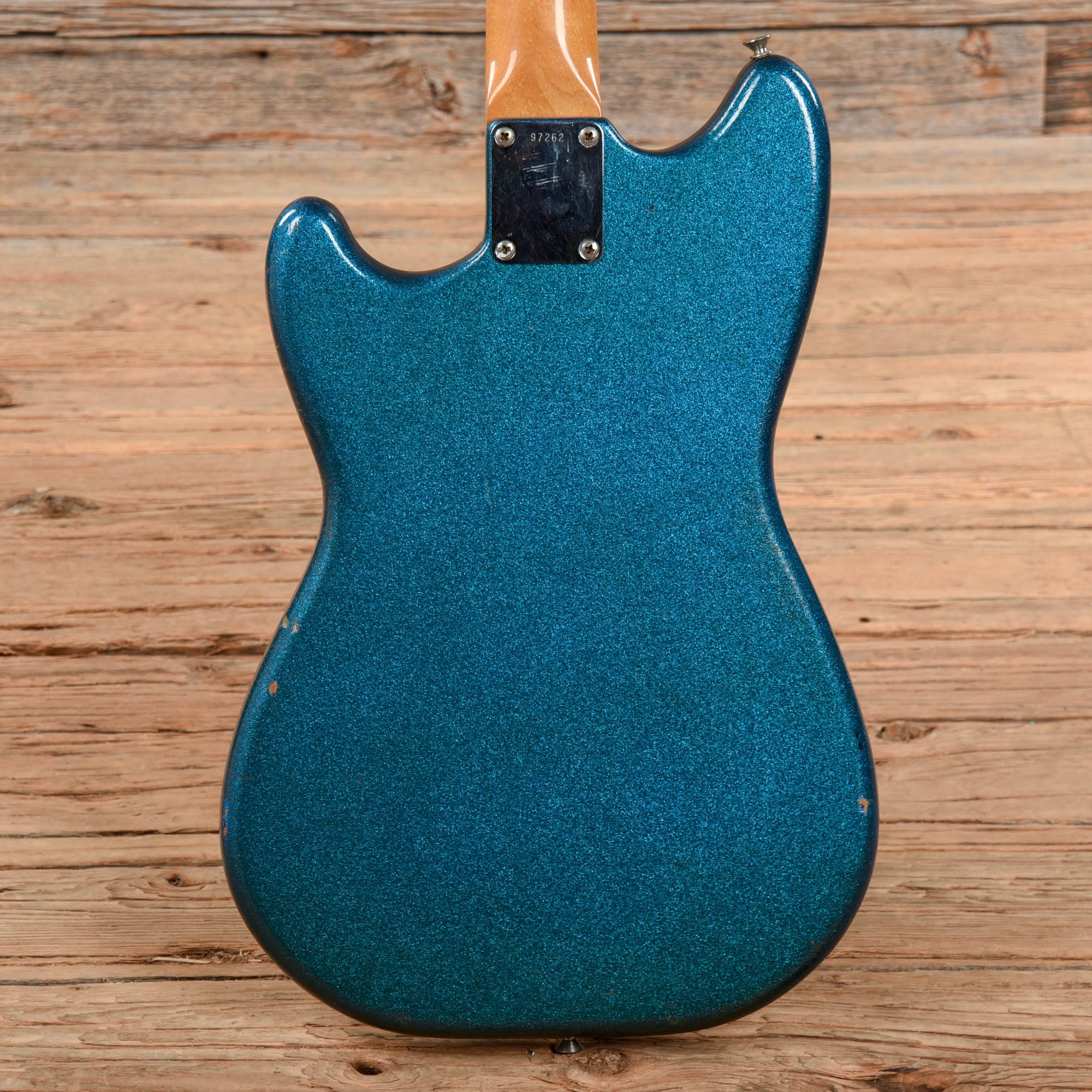 Fender Duo-Sonic Blue Sparkle Refin 1963 – Chicago Music Exchange