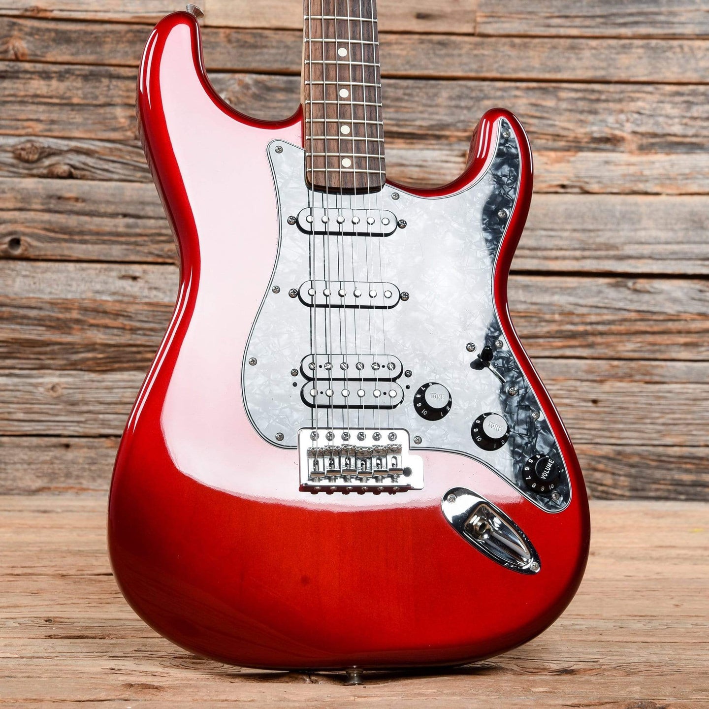 Fender FSR Limited Edition Standard Stratocaster HSS Candy Red Burst 2 ...