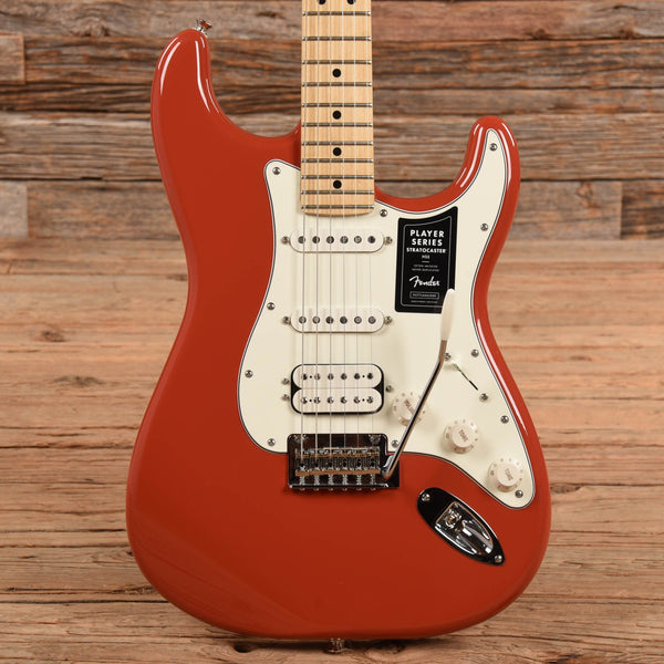 Fender Limited Edition Player Stratocaster HSS Fiesta Red w/Matching H ...