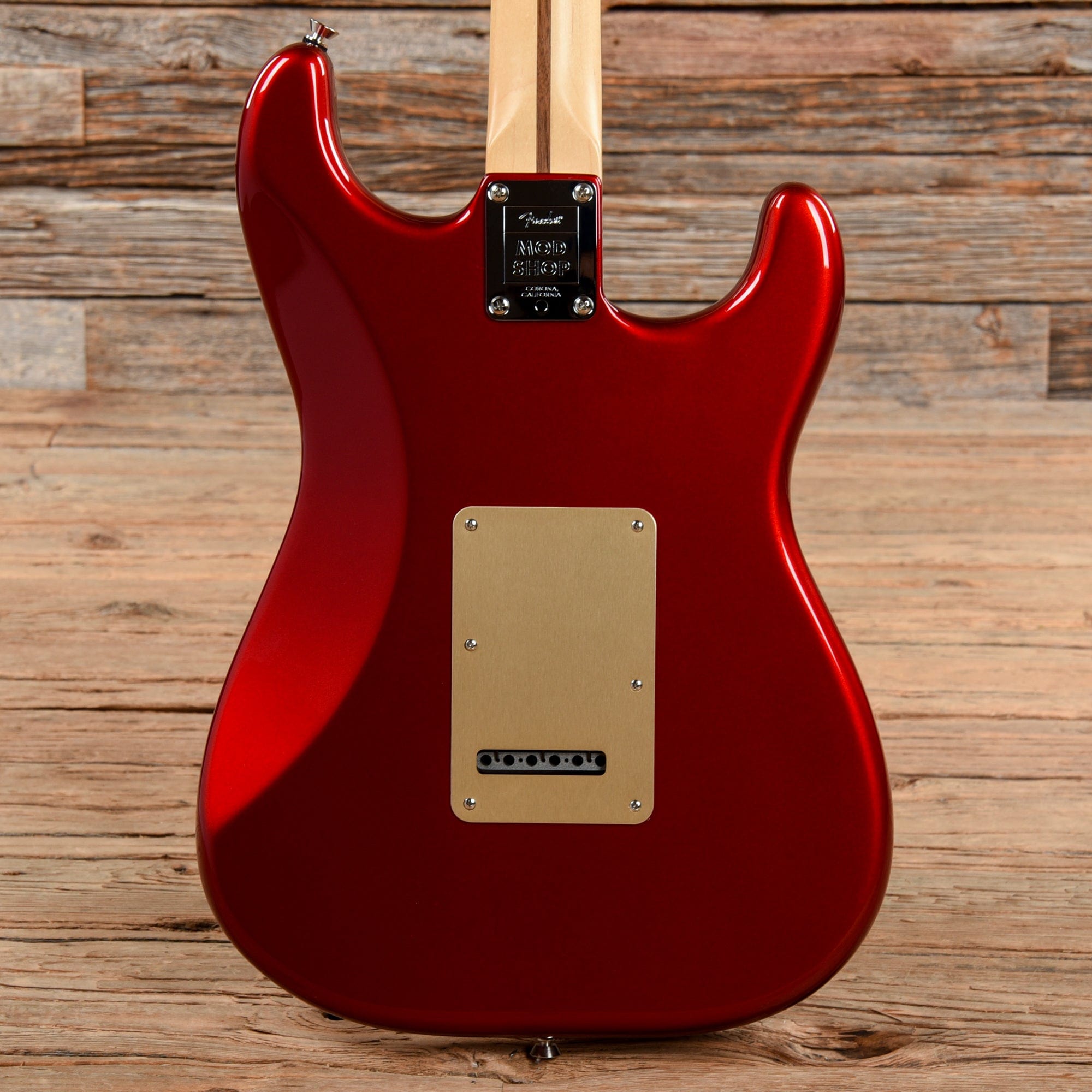 Fender Mod Shop Stratocaster Candy Apple Red 2016 LEFTY – Chicago Music ...