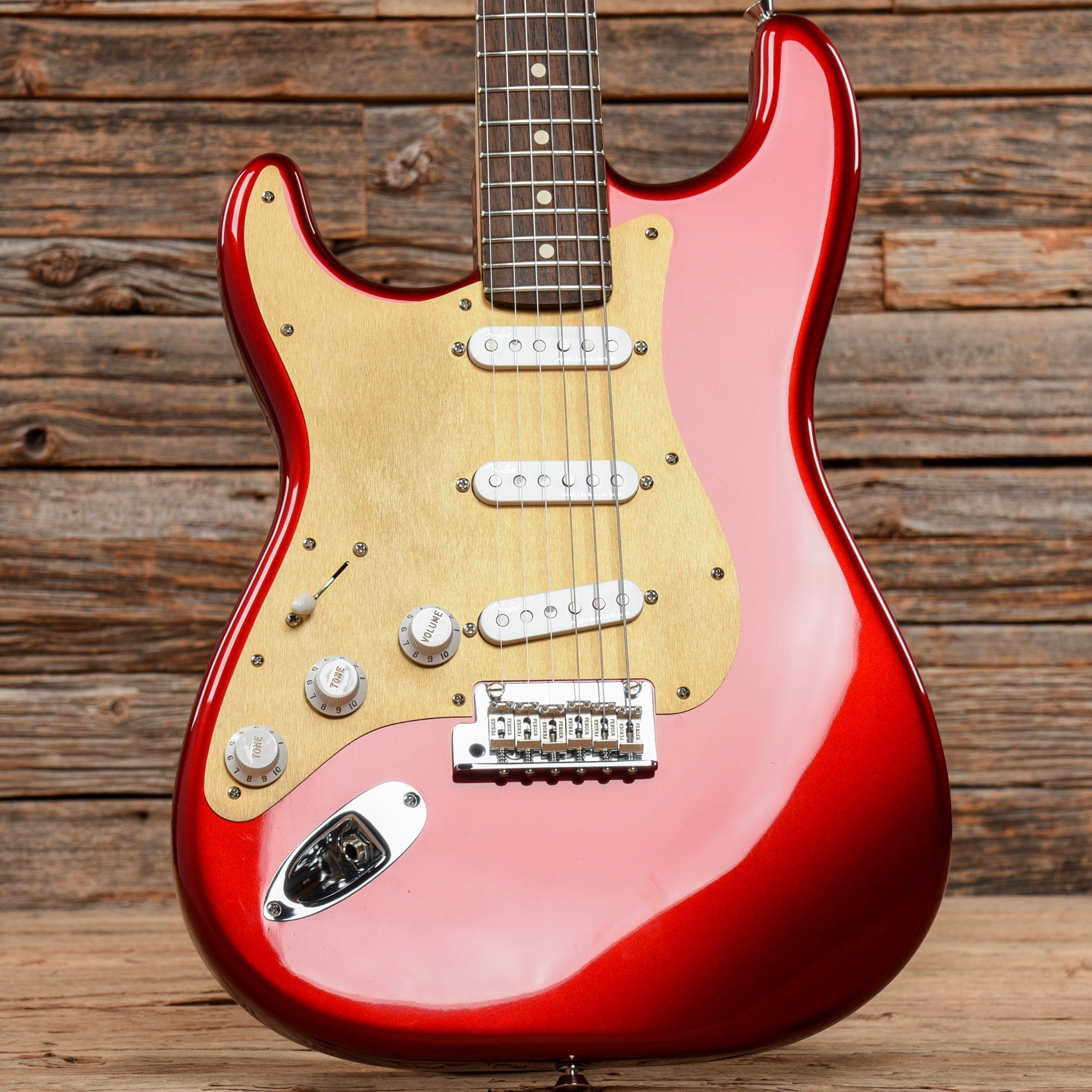 Fender Mod Shop Stratocaster Candy Apple Red 2016 LEFTY – Chicago Music ...