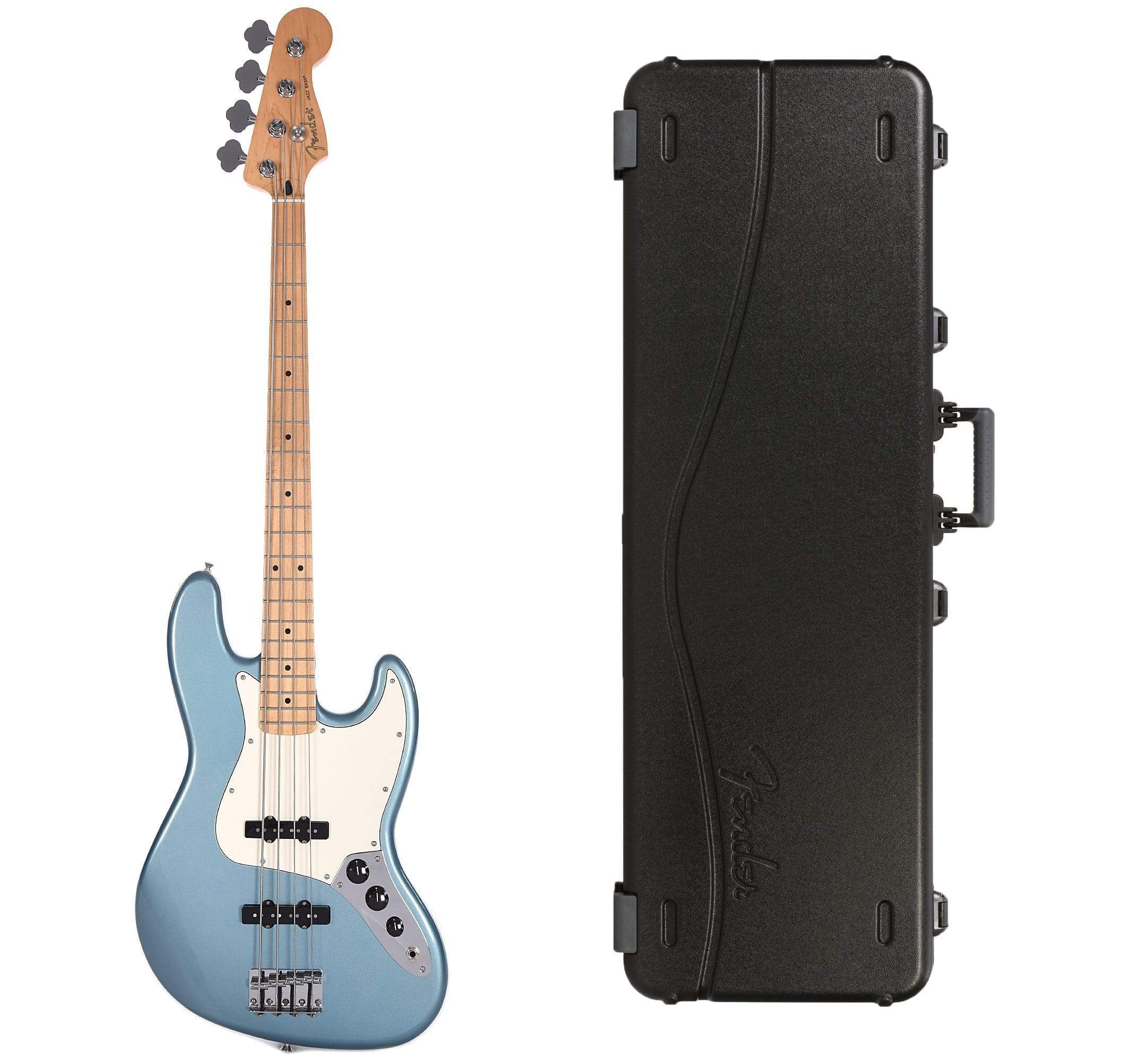 Fender Player Jazz Bass Tidepool Bundle w/Fender Molded Hardshell Case ...