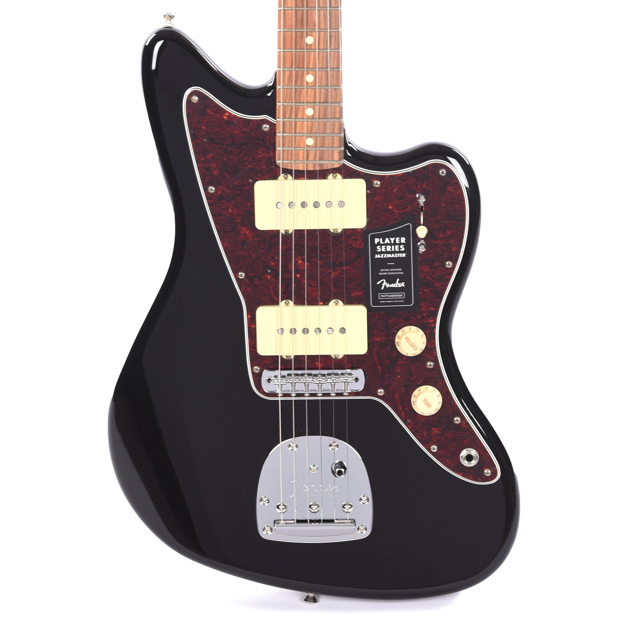 Fender Player Jazzmaster Black w/Matching Headcap, Pure Vintage '65 Pi ...