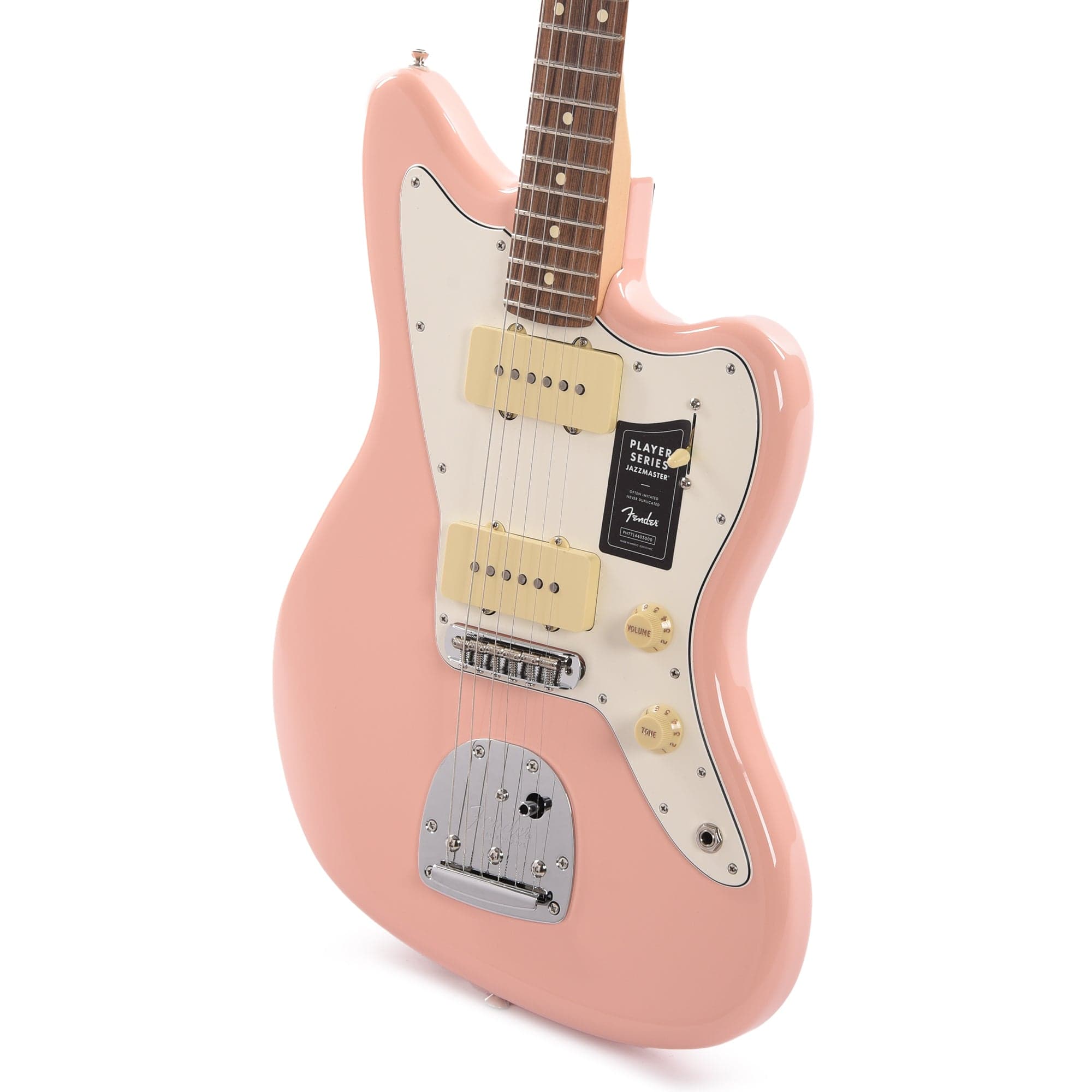 Fender Player Jazzmaster Shell Pink w/Olympic White Headcap, Pure Vint – Chicago Music Exchange