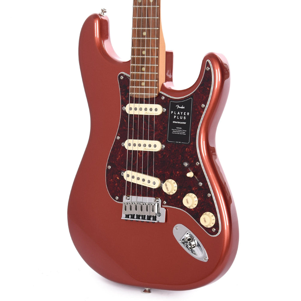 Fender Player Plus Stratocaster Aged Candy Apple Red – Chicago Music ...