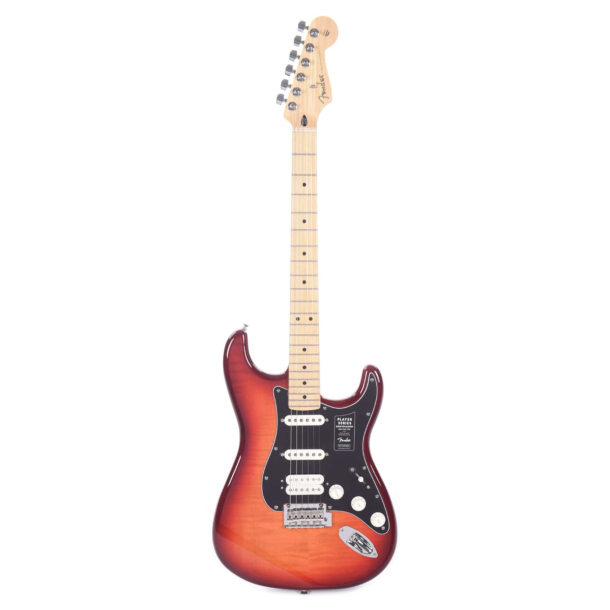 Fender Player Stratocaster HSS Plus Top Aged Cherry Burst – Chicago ...