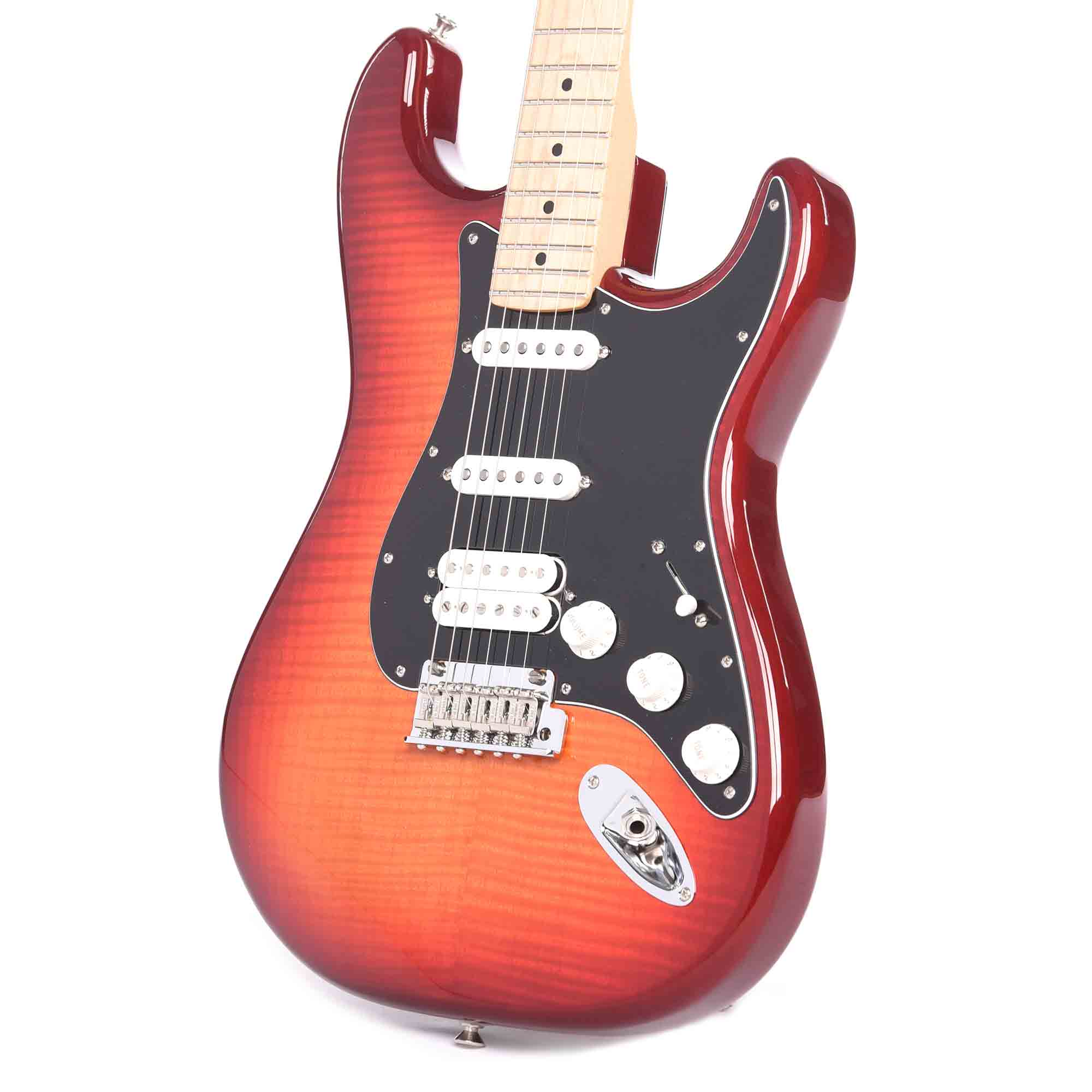 Fender Player Stratocaster HSS Plus Top Aged Cherry Burst Bundle w/Fen ...