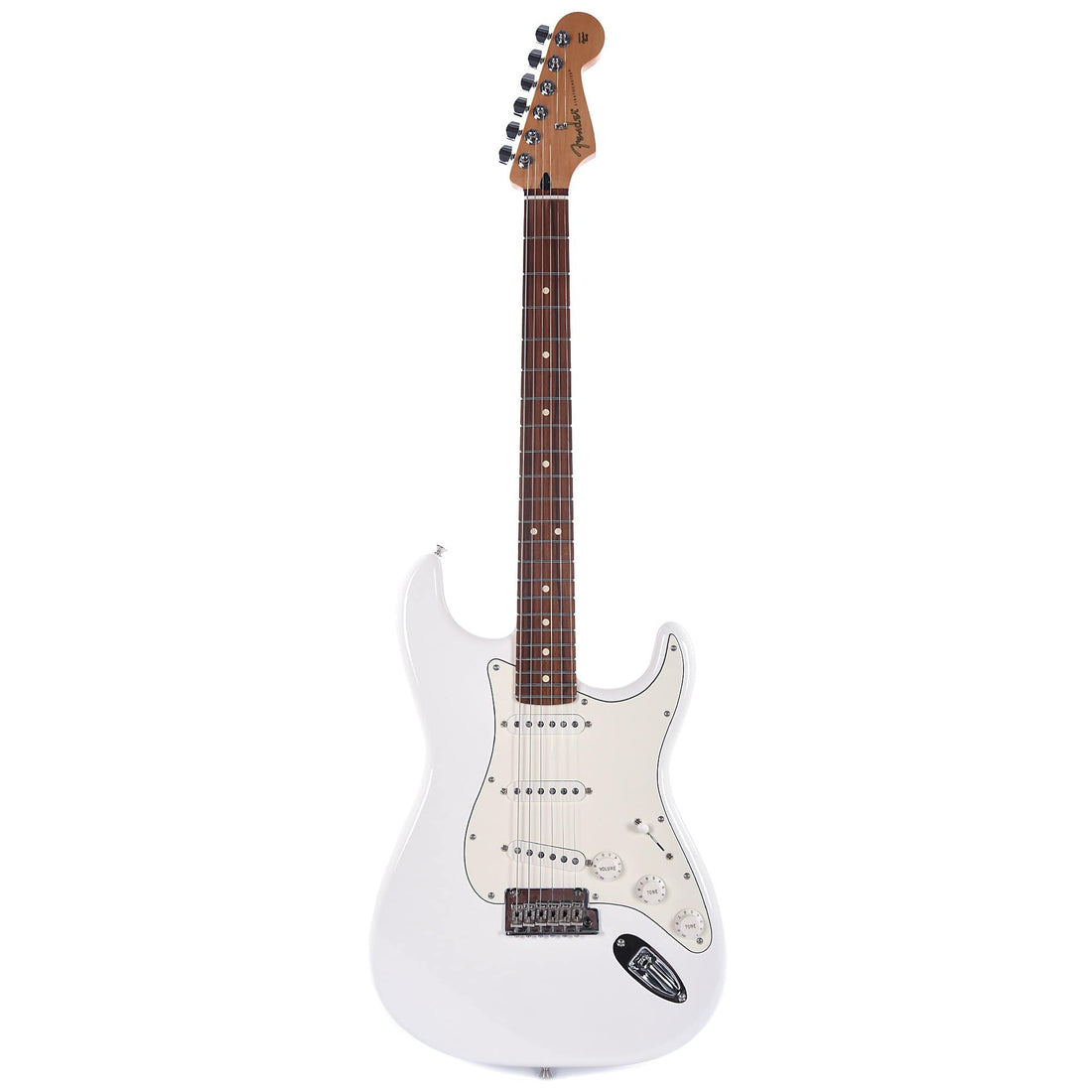 Fender Player Stratocaster Polar White Bundle w/Fender Molded Hardshel ...