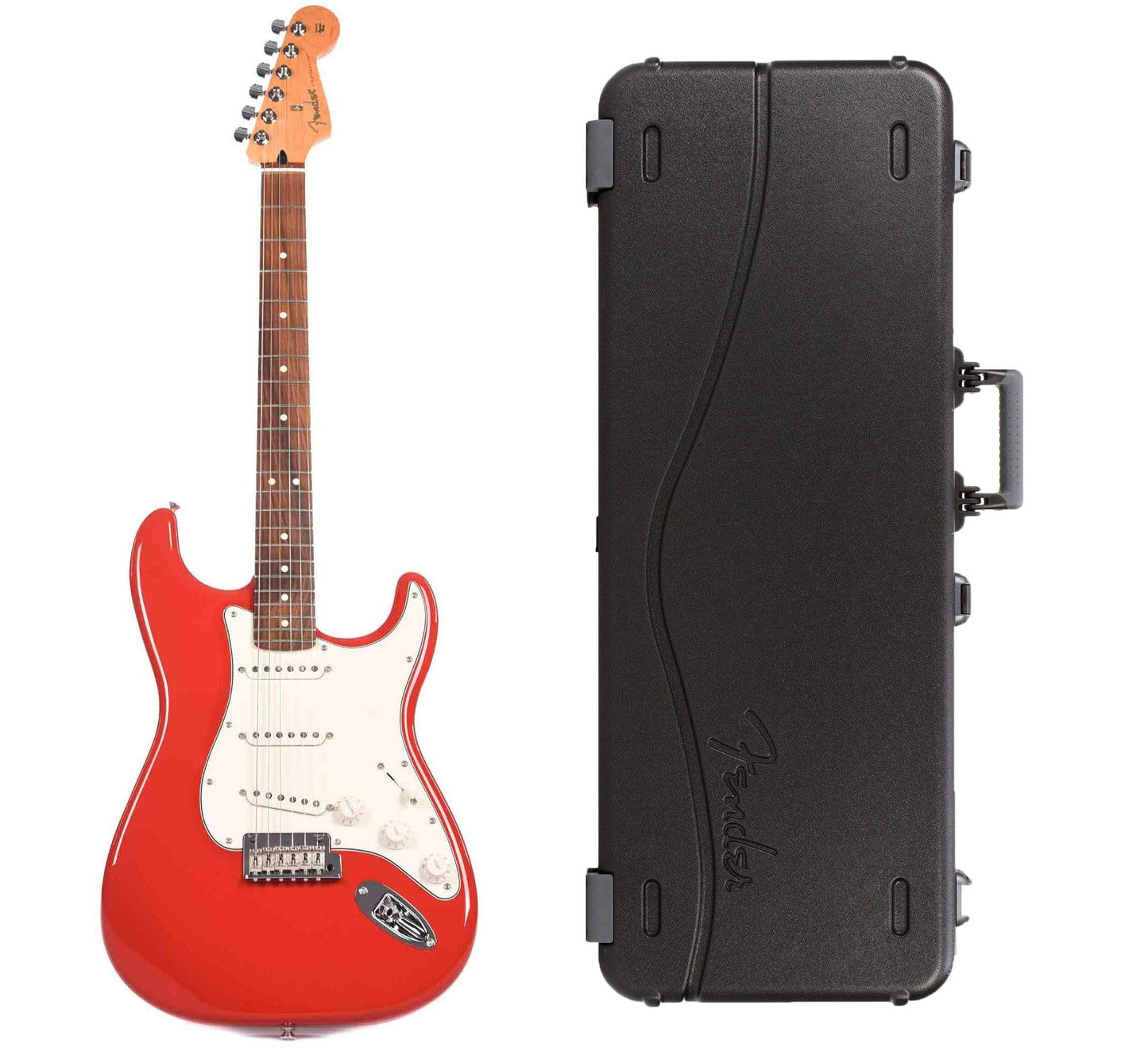Fender Player Stratocaster Sonic Red Bundle w/Fender Molded Hardshell ...