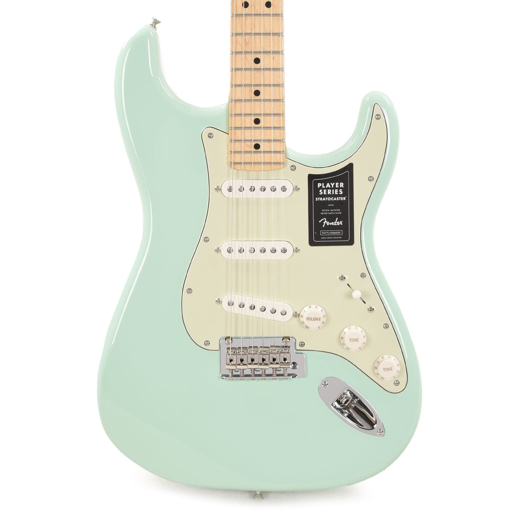 Fender Player Stratocaster Surf Green w/3-Ply Mint Pickguard – Chicago ...