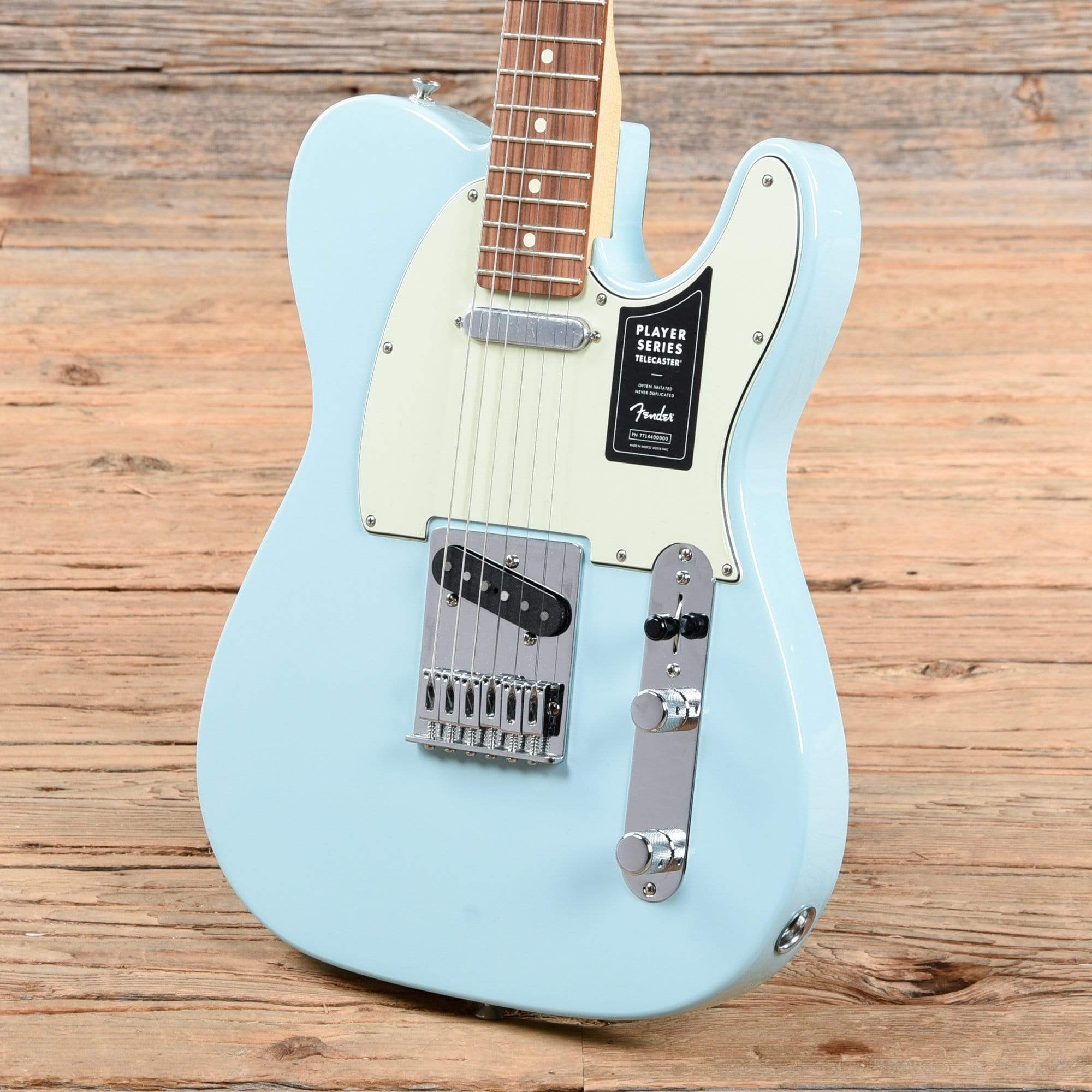 Fender Player Telecaster Daphne Blue w/3-Ply Mint Pickguard – Chicago ...
