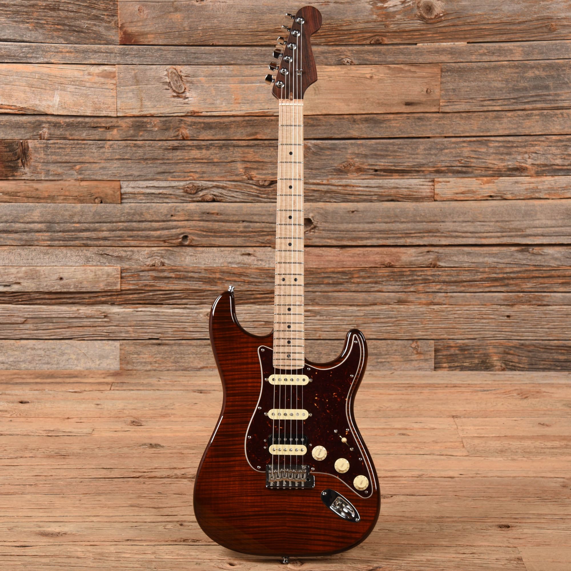 Fender Rarities Flame Top Stratocaster HSS Golden Brown 2019 – Chicago ...