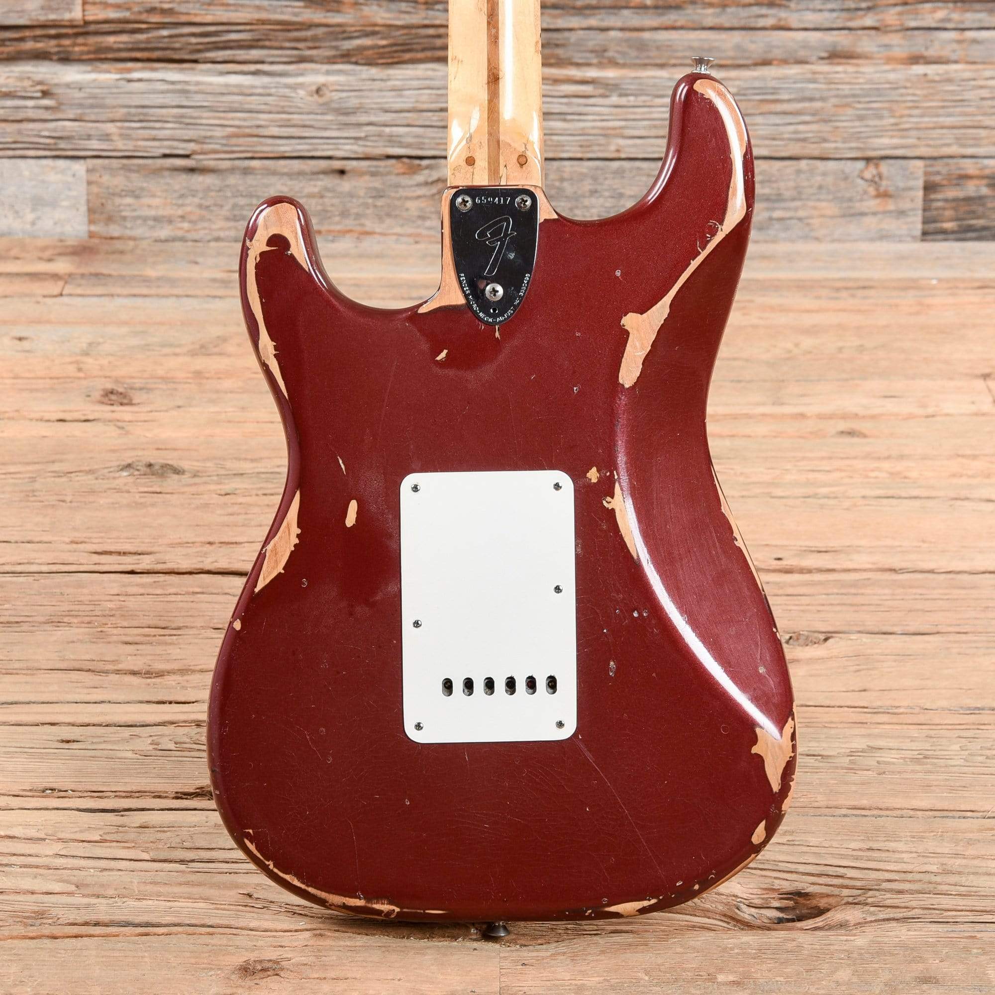 Fender Stratocaster Candy Apple Red Refin 1975 – Chicago Music Exchange