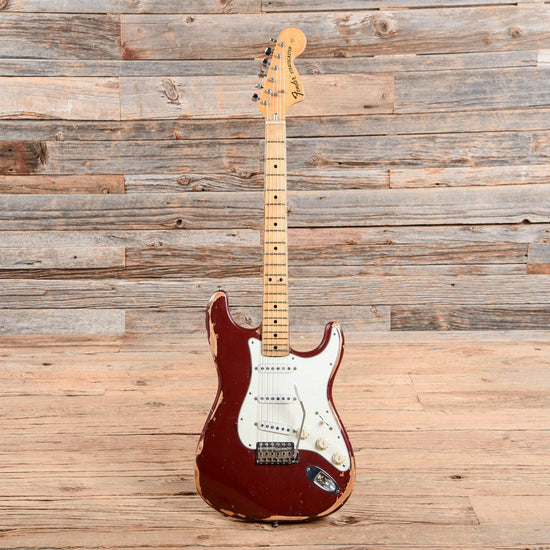 Fender Stratocaster Candy Apple Red Refin 1975 – Chicago Music Exchange