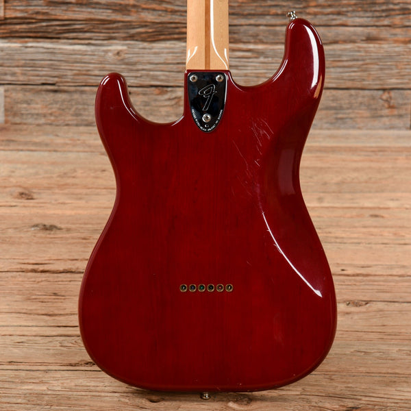 Fender Stratocaster Hardtail Transparent Red 1979 – Chicago Music Exchange