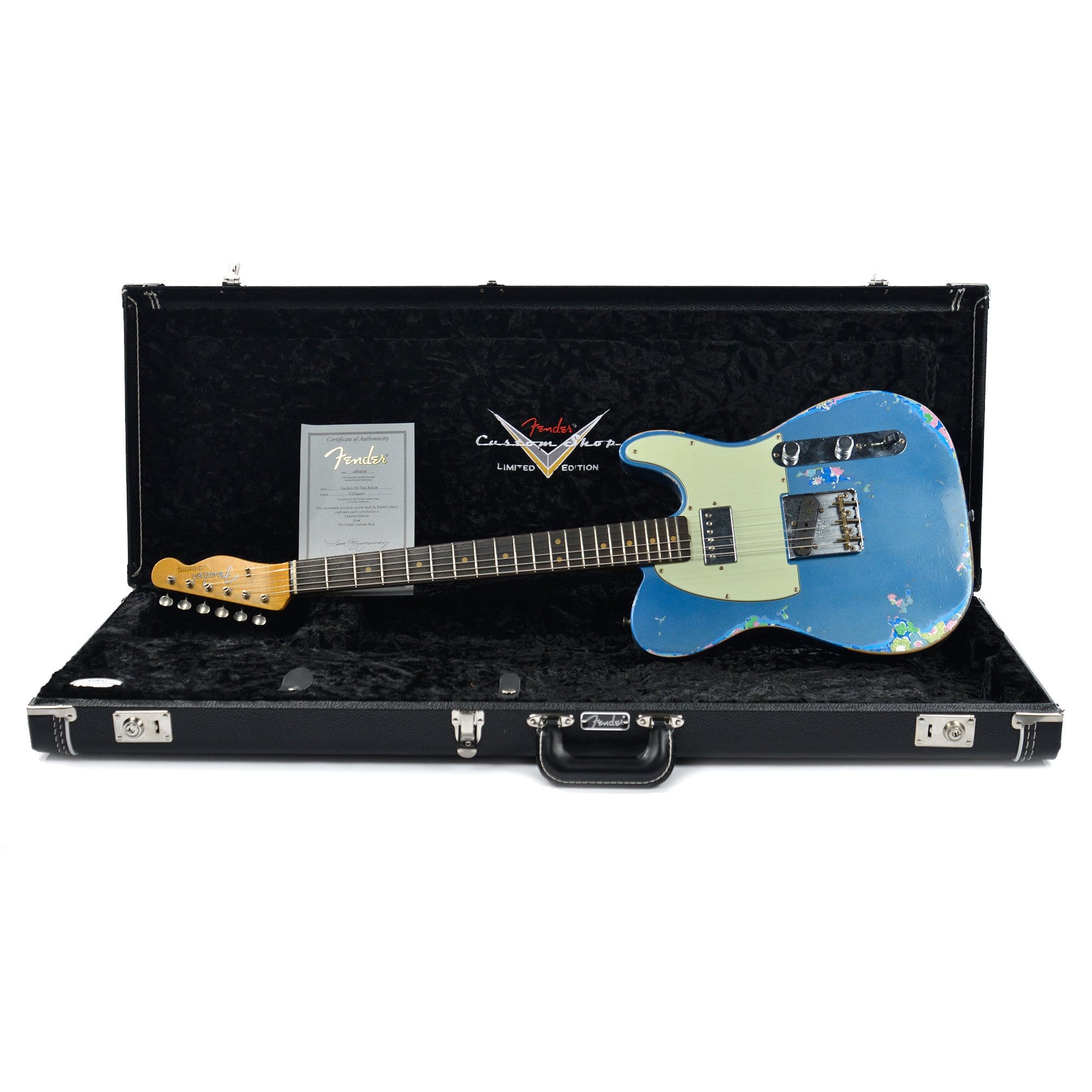 Limited 60's HS Telecaster Heavy Relic Aged Lake Placid Blue Over Blue – Chicago Music Exchange
