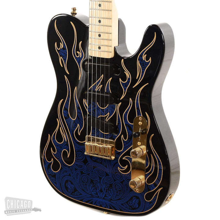 Fender Artist James Burton Telecaster Blue Paisley Flames – Chicago ...