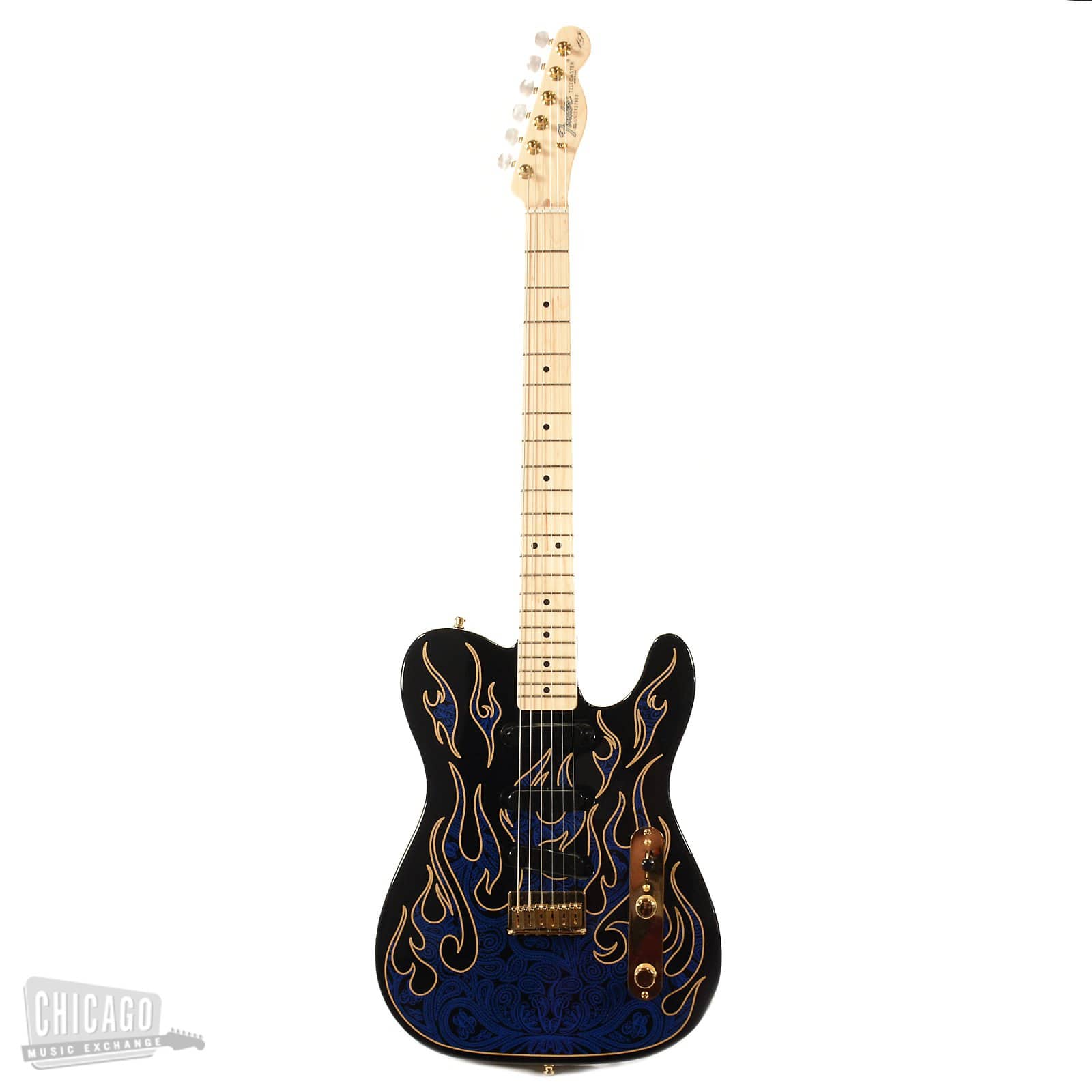 Fender Artist James Burton Telecaster Blue Paisley Flames – Chicago ...