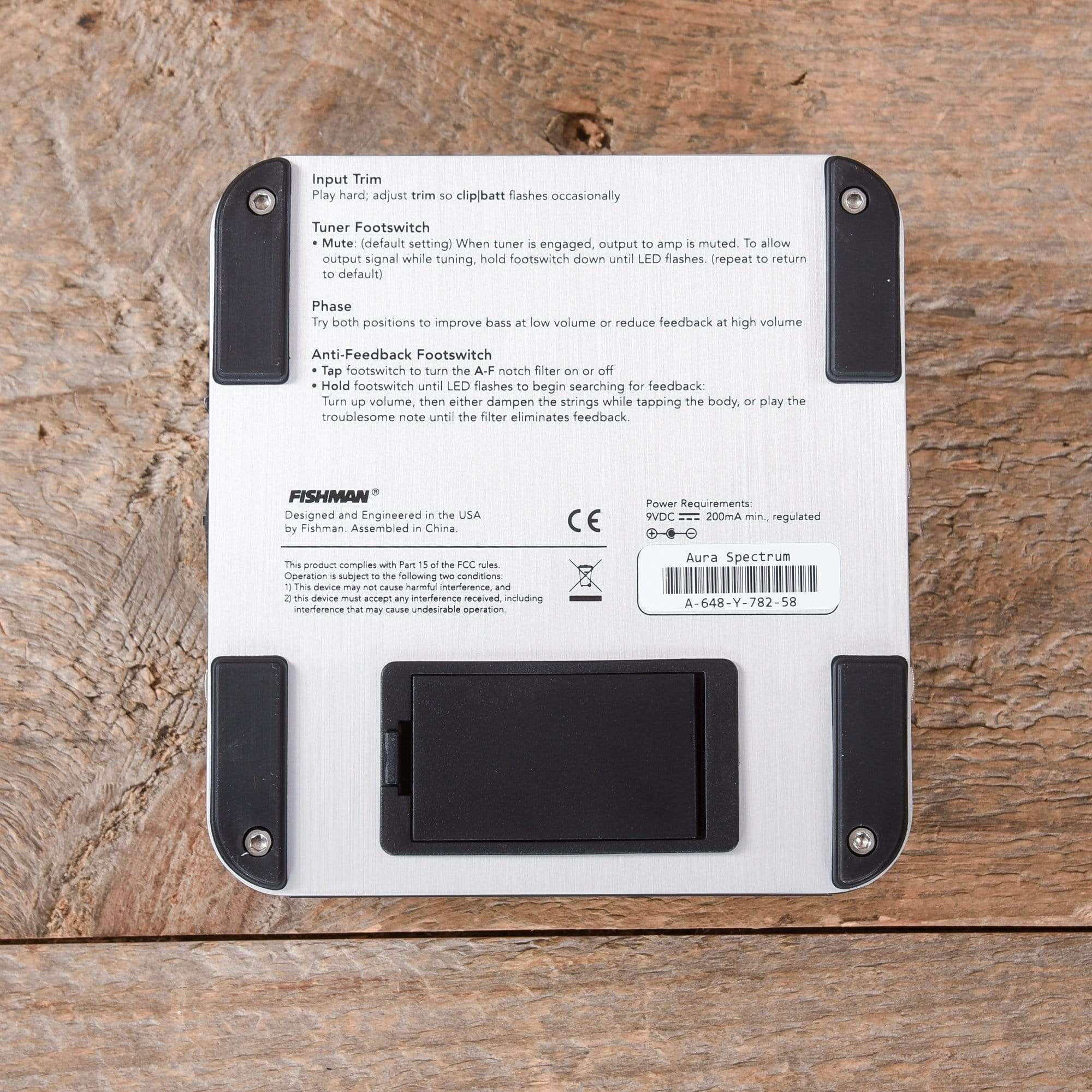 Fishman Aura Spectrum DI Pedal – Chicago Music Exchange