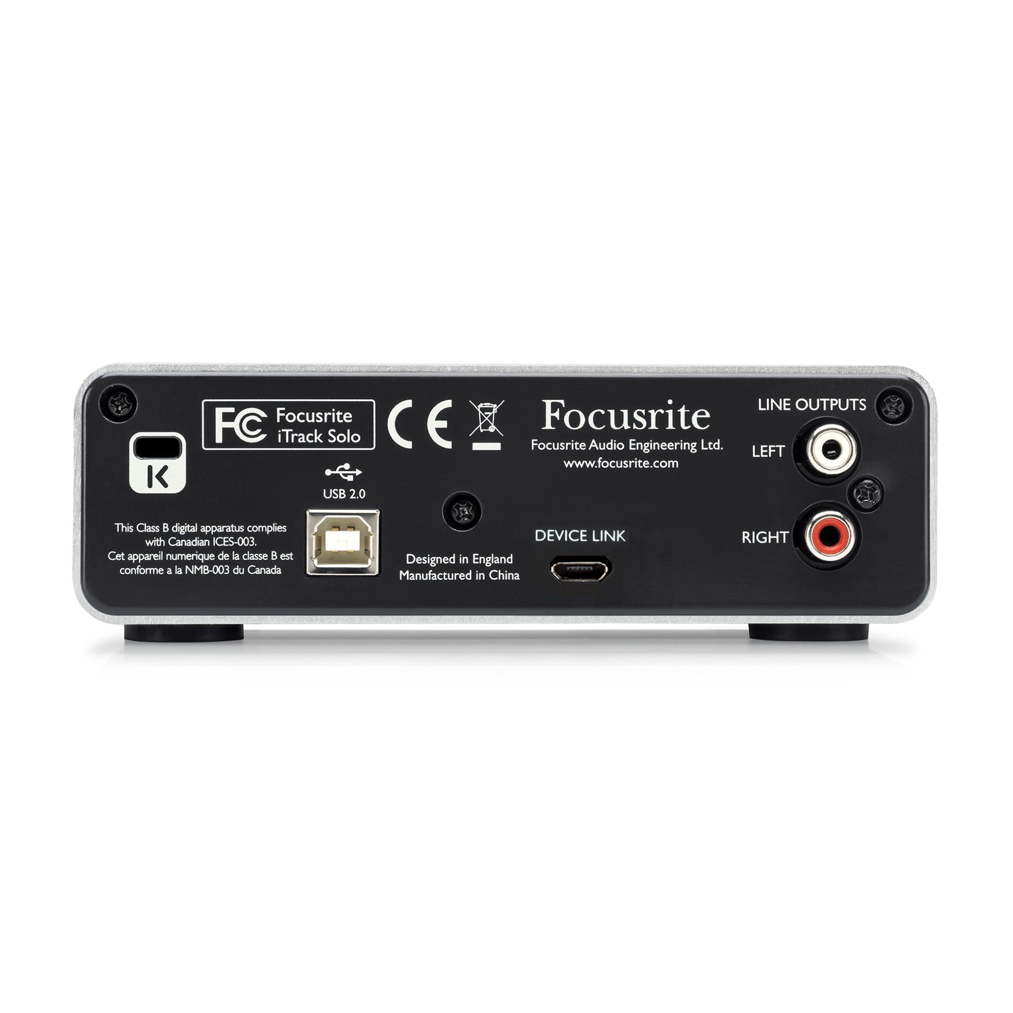 Focusrite iTrack Solo 2-channel Audio Interface w/ Lightning Connector ...