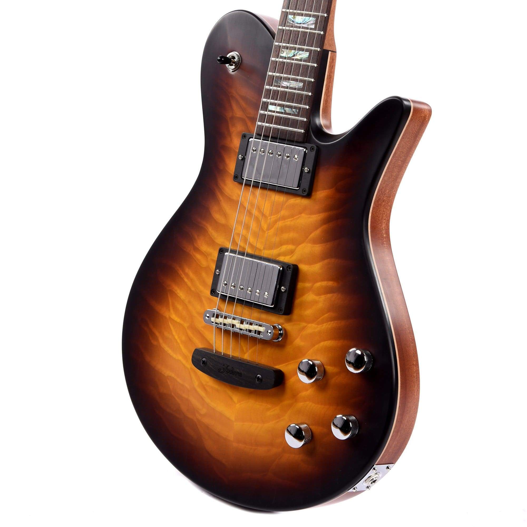 Fodera Imperial Custom Guitar Carved Quilted Maple Tobacco Burst ...