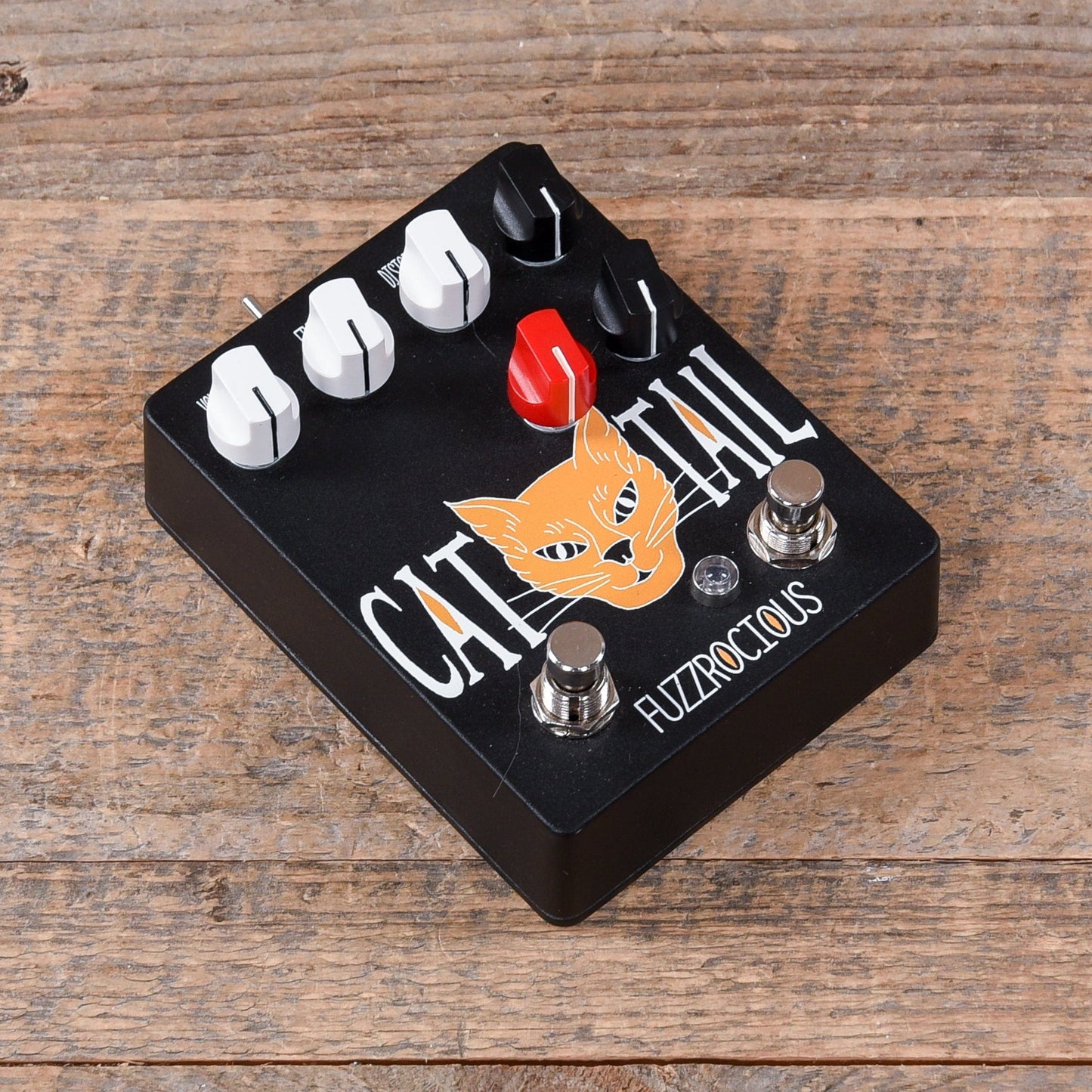 Fuzzrocious Cat Tail Distortion w/ Momentary Feedback Mod Black/Orange ...