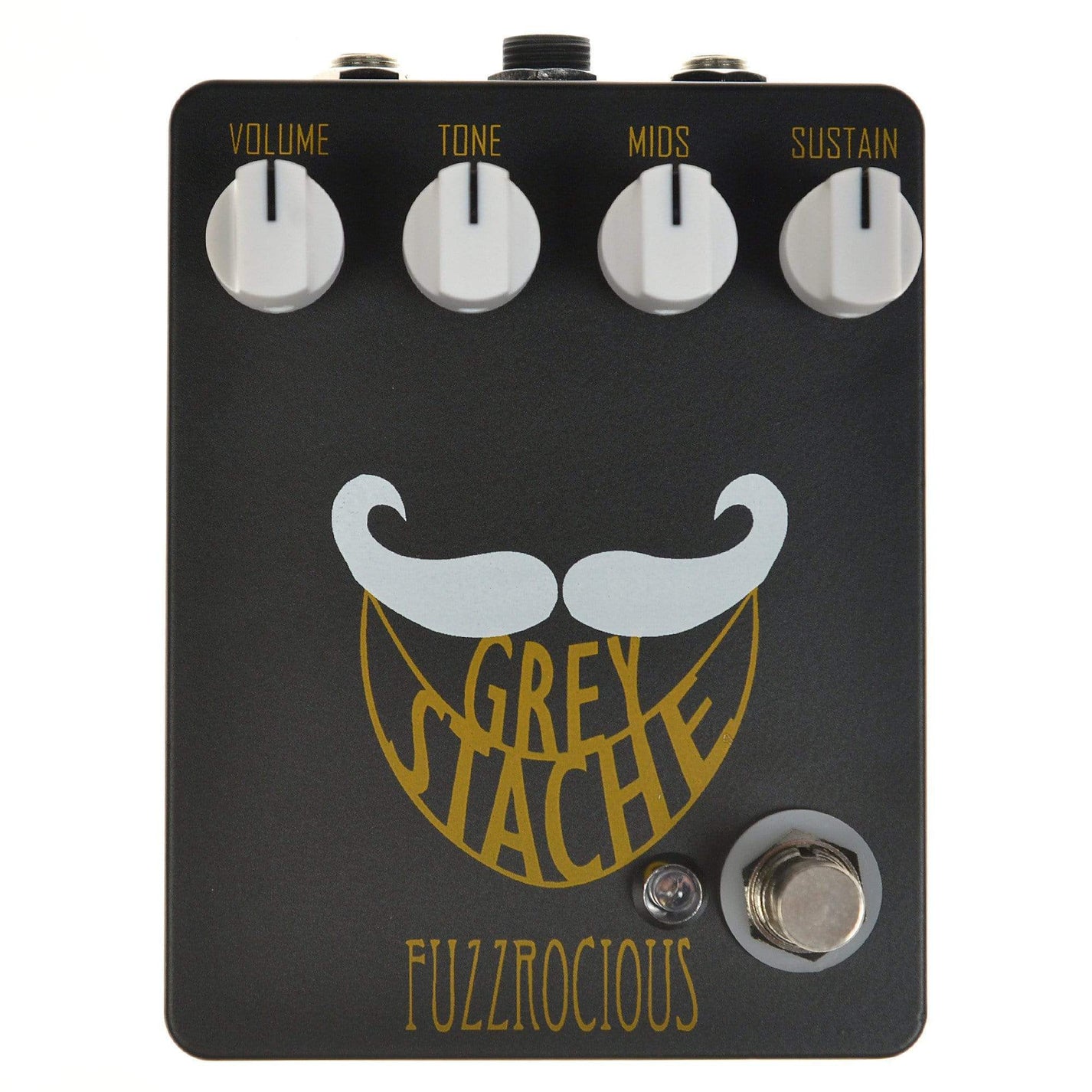 Fuzzrocious Grey Stache Muff Fuzz Black/Orange – Chicago Music Exchange