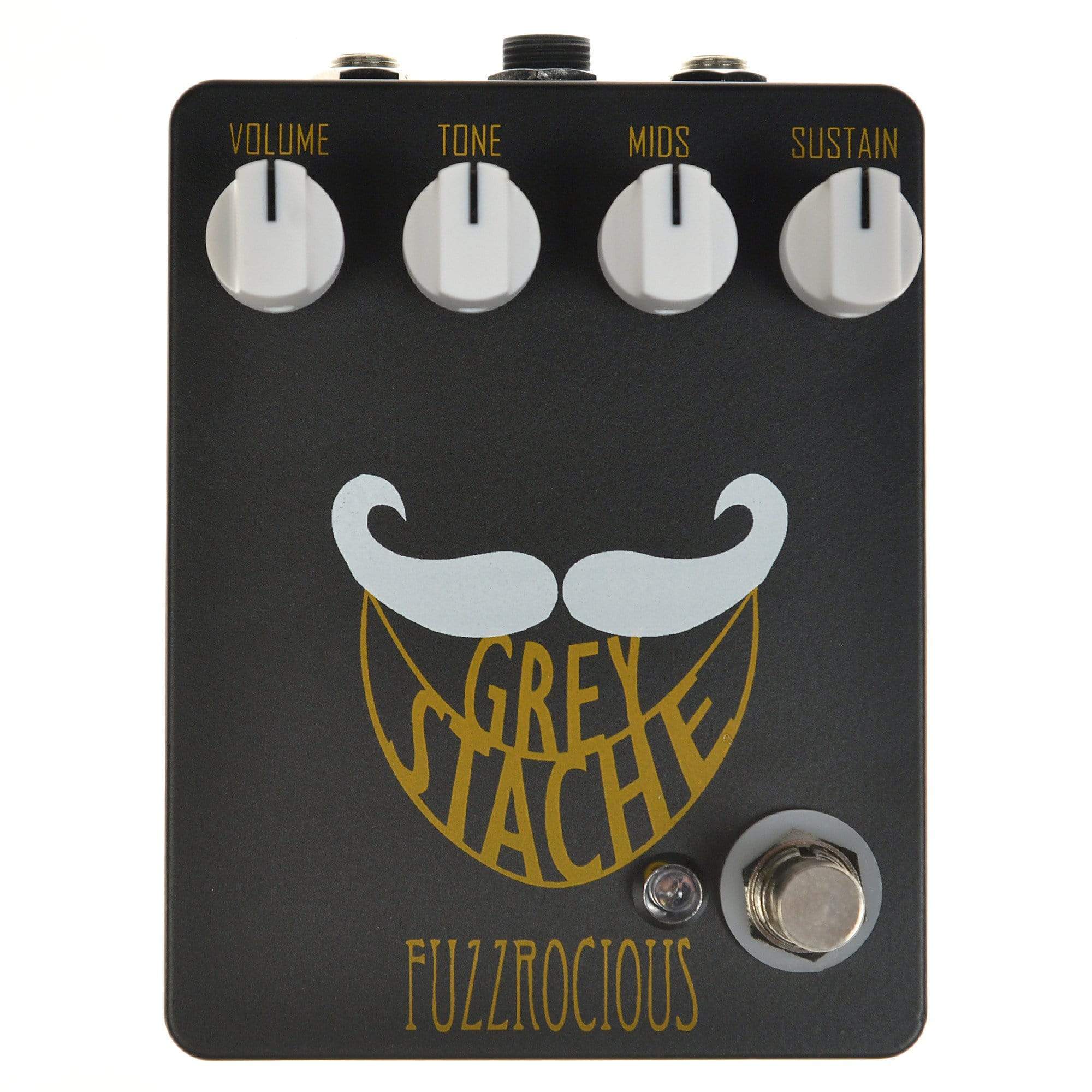 Fuzzrocious Grey Stache Muff Fuzz Black/Orange – Chicago Music Exchange