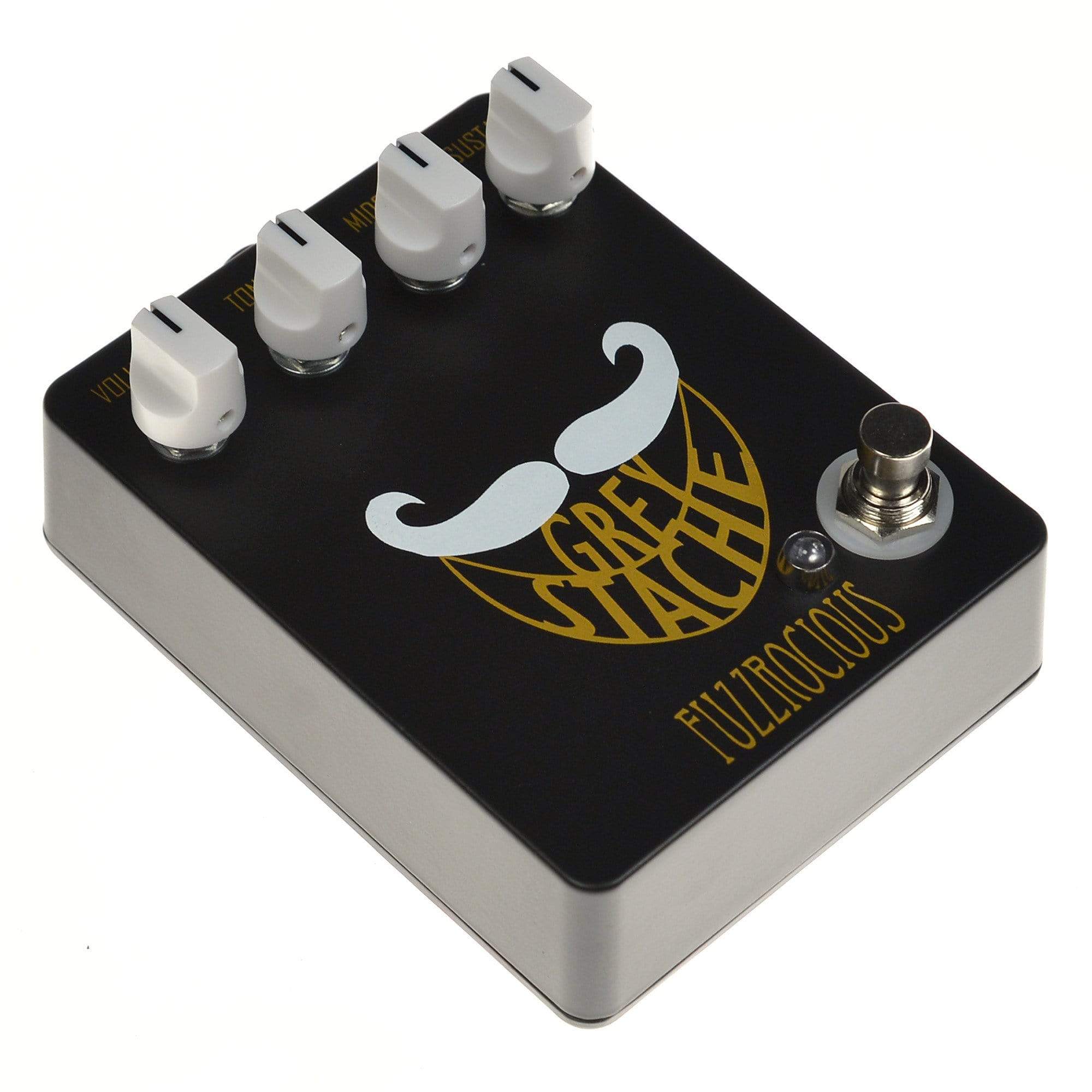 Fuzzrocious Grey Stache Muff Fuzz Black/Orange – Chicago Music Exchange