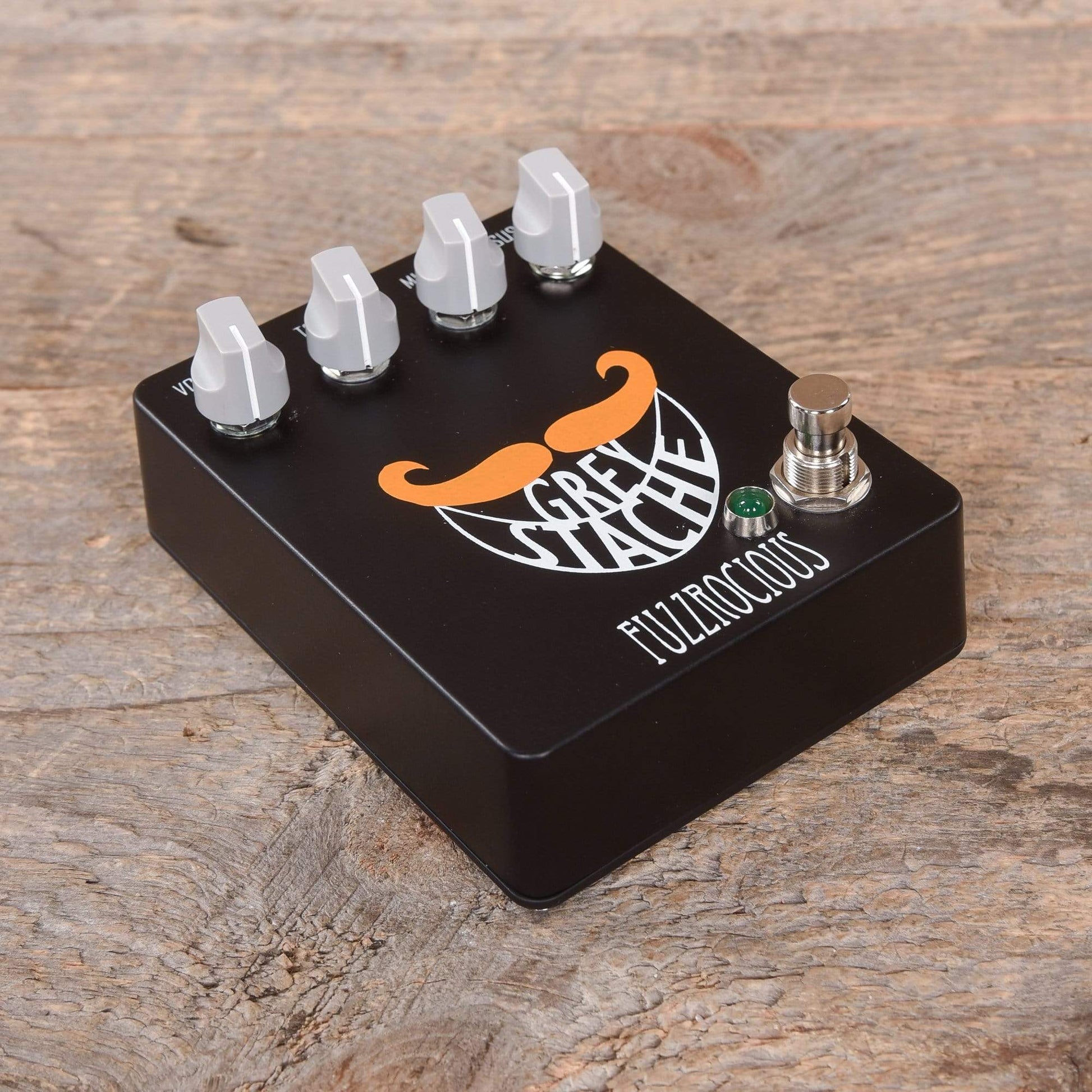 Fuzzrocious Grey Stache Muff Fuzz Black/Orange – Chicago Music Exchange