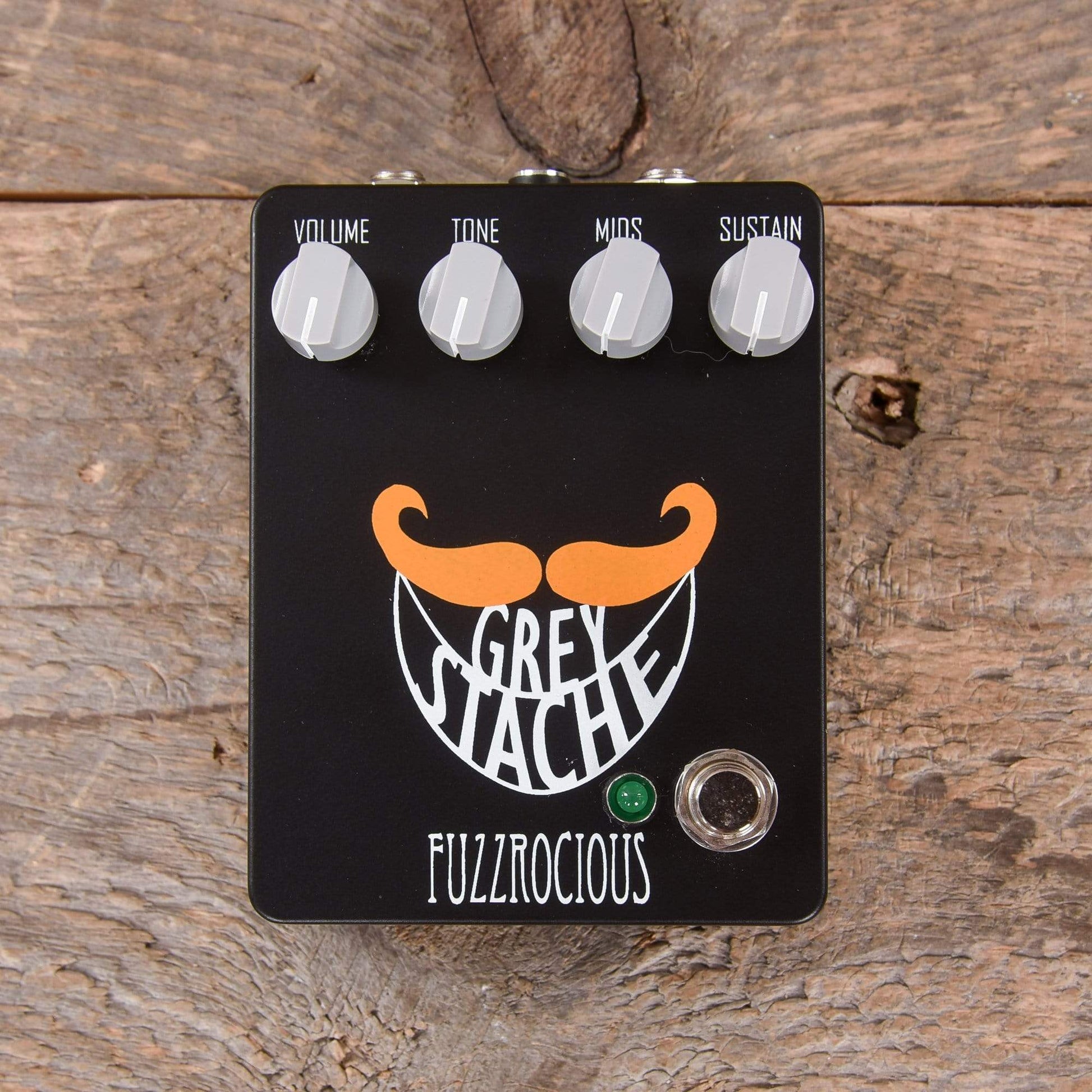 Fuzzrocious Grey Stache Muff Fuzz Black/Orange – Chicago Music Exchange