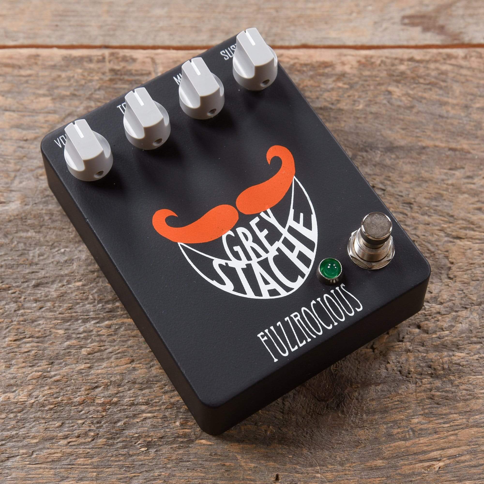 Fuzzrocious Grey Stache Muff Fuzz Black/Orange – Chicago Music Exchange