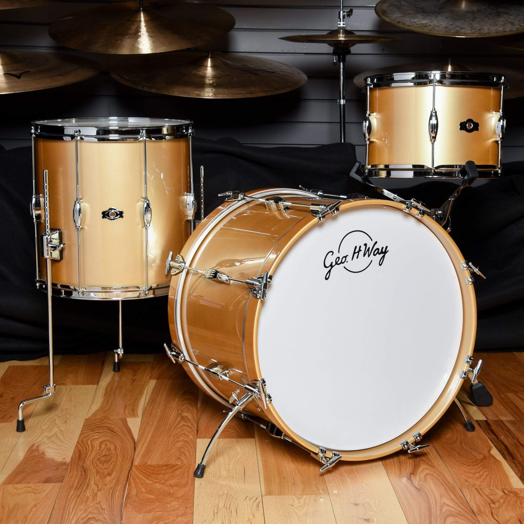 George Way 12/14/20 3pc. Studio Drum Kit WayGold 12G Gloss – Chicago ...