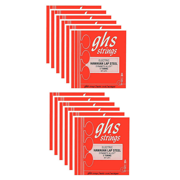 GHS Electric Hawaiian Lap Steel Strings E Tuning 13-56 (12 Pack Bundle ...