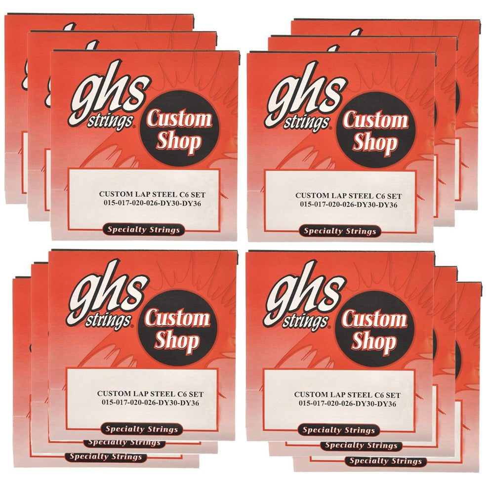 GHS Electric Lap Steel Strings C6 Tuning 15-36 (12 Pack Bundle ...
