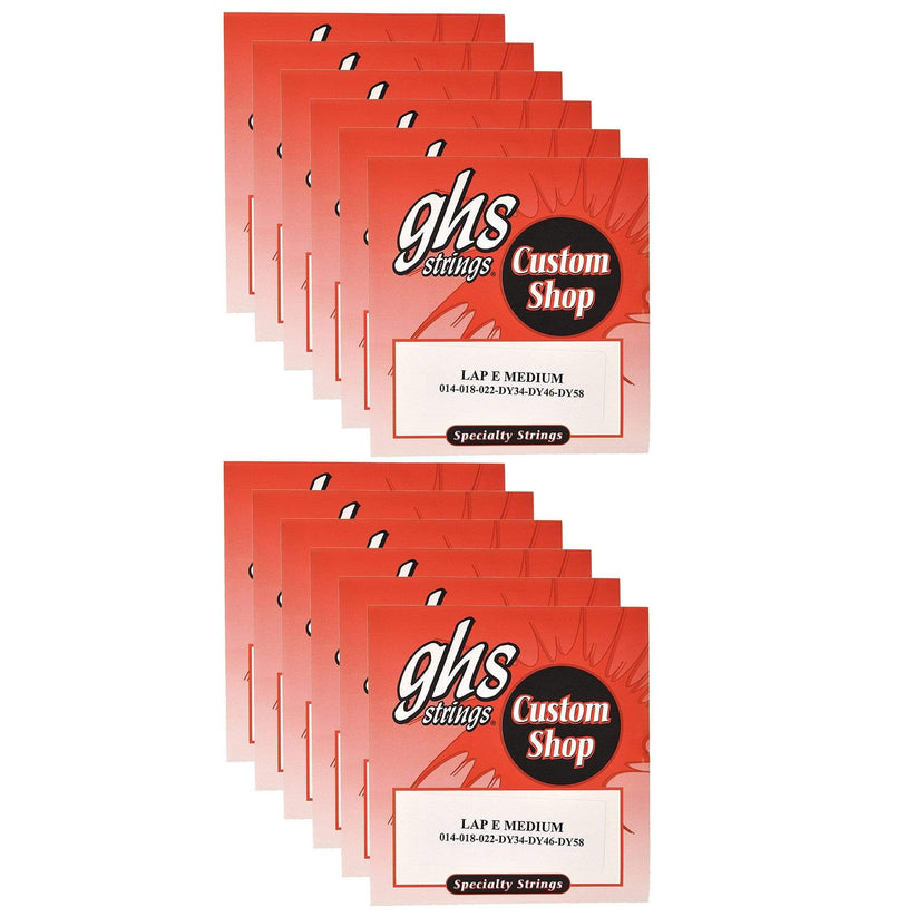 GHS Electric Lap Steel Strings E Tuning 14-58 Medium (12 Pack Bundle ...
