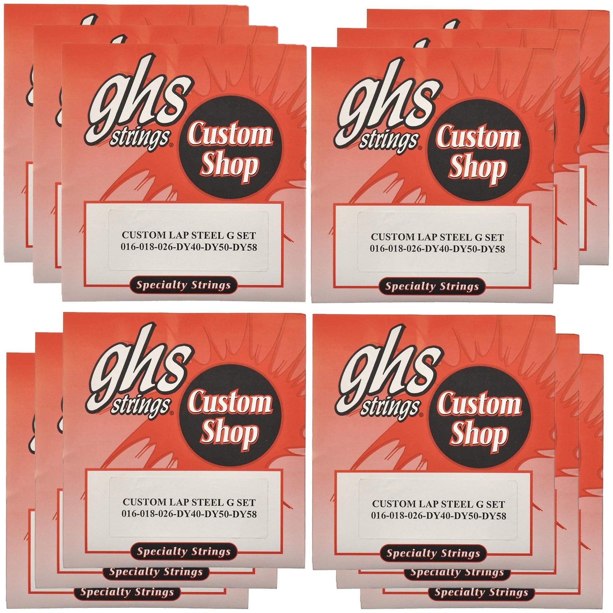 GHS Electric Lap Steel Strings G Tuning 16-58 (12 Pack Bundle ...
